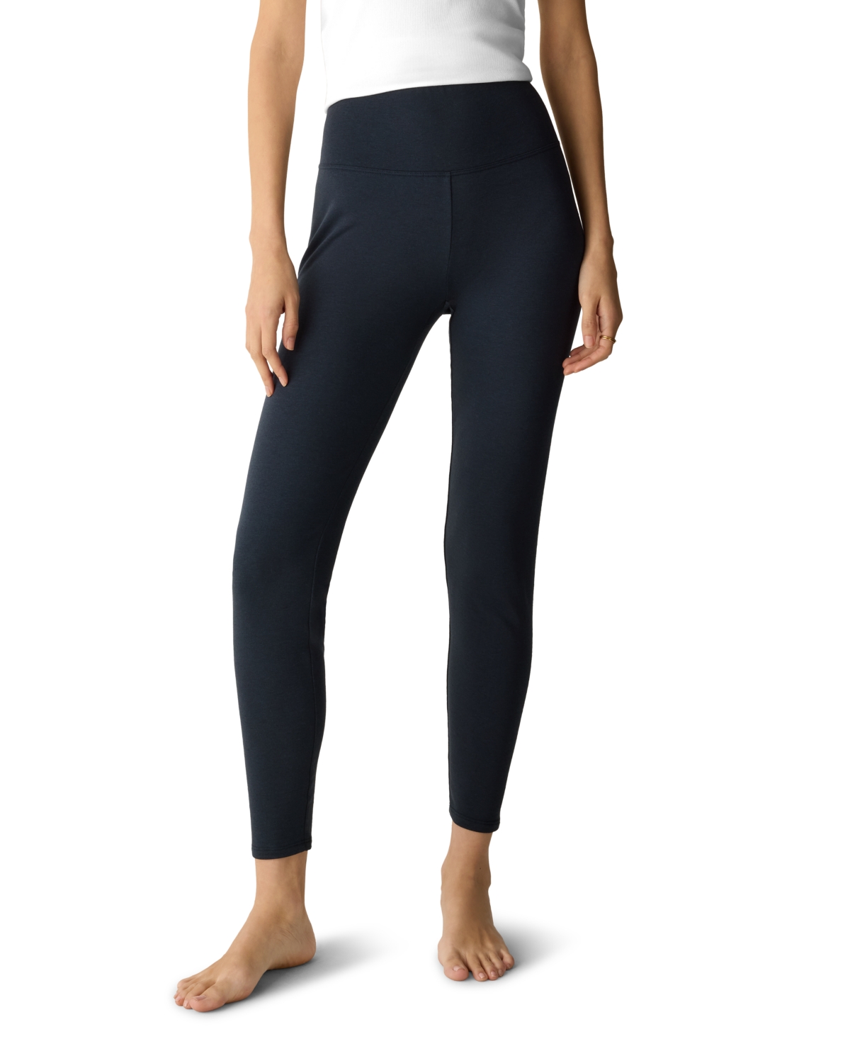 Click here for Eileen Fisher Womens Fleece-Lined High-Waisted Ank... prices