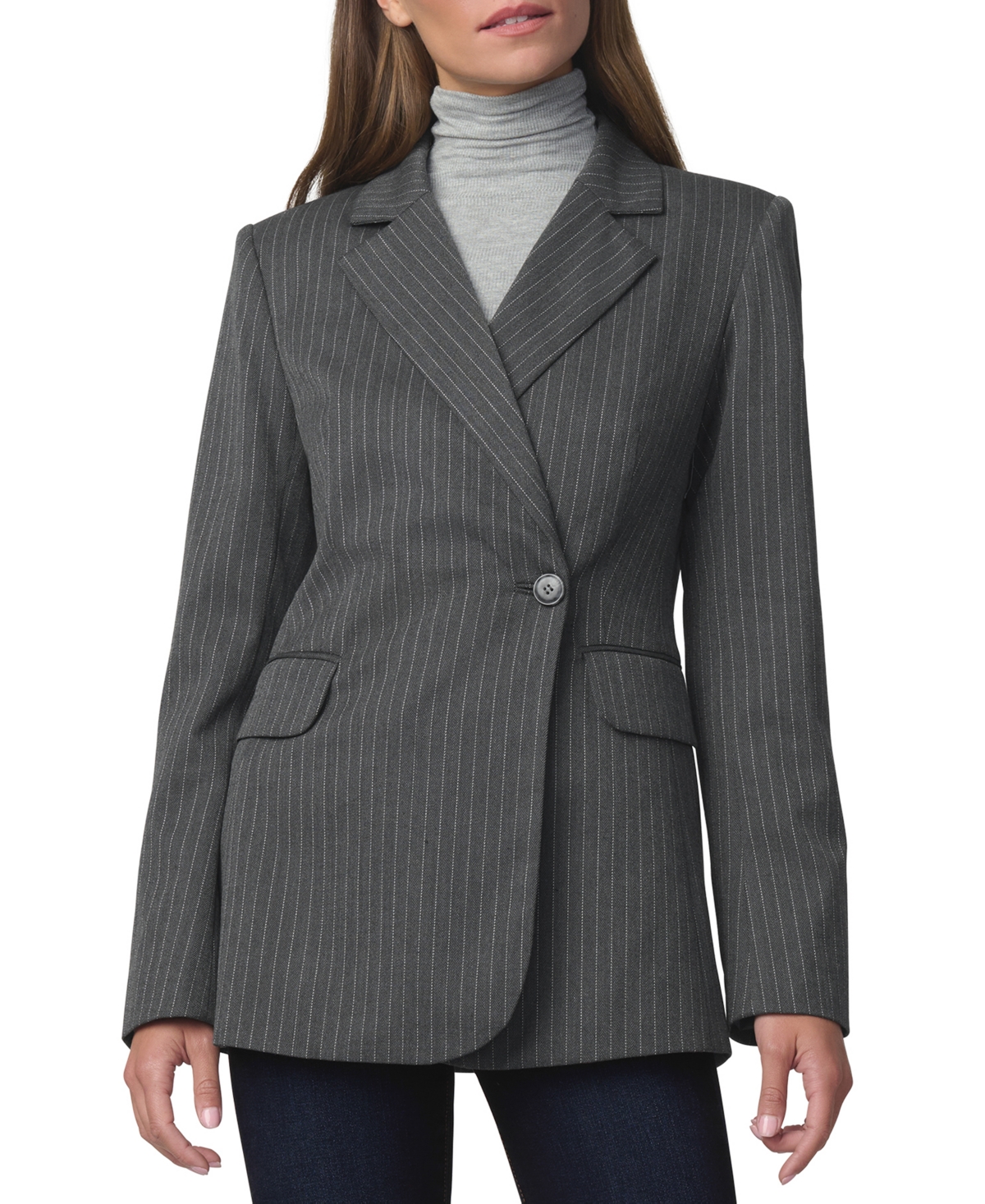Click here for Joes Jeans Womens Mecah Pinstripe Polyester/Wool-B... prices