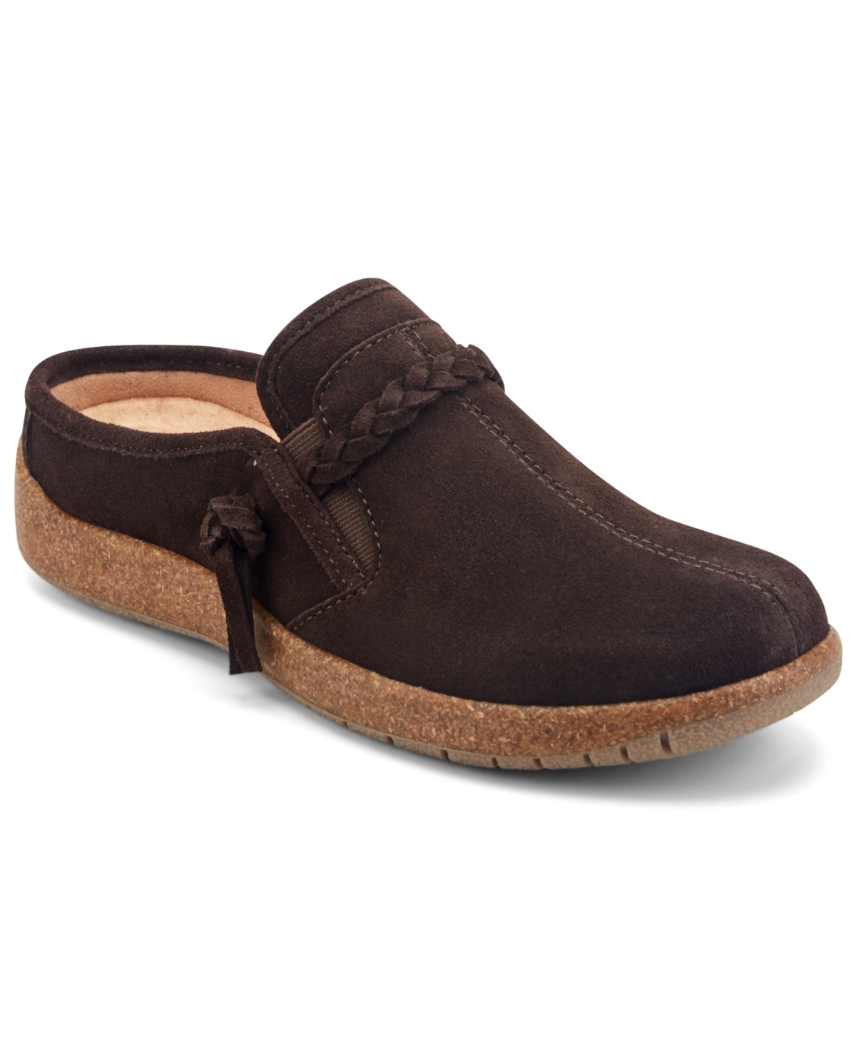 Click here for Earth Womens Rosalin Suede Braided Slip-On Clogs -... prices