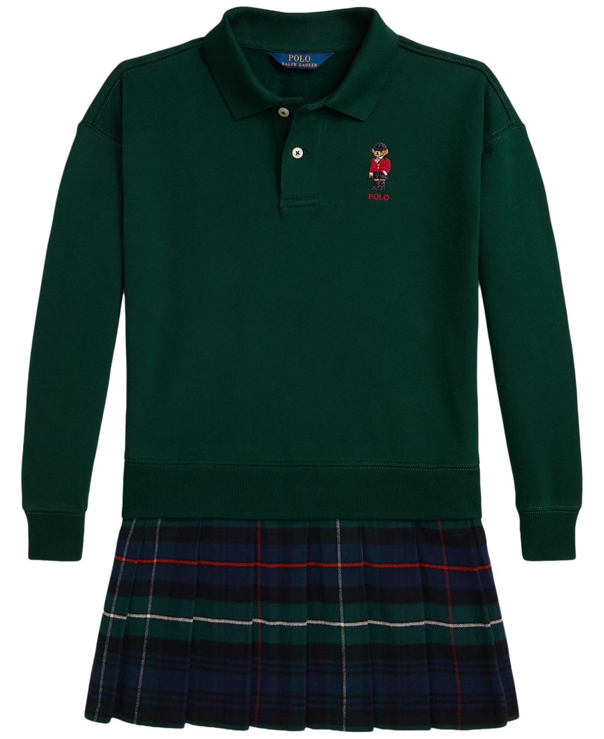 Click here for Polo Ralph Lauren Girls 7-16 Polo Bear Pleated-Ski... prices