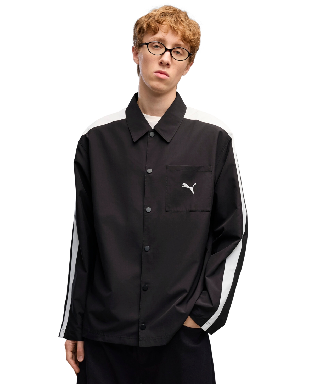 Click here for Puma Mens T7 Relaxed Woven Overshirt Jacket - Puma... prices