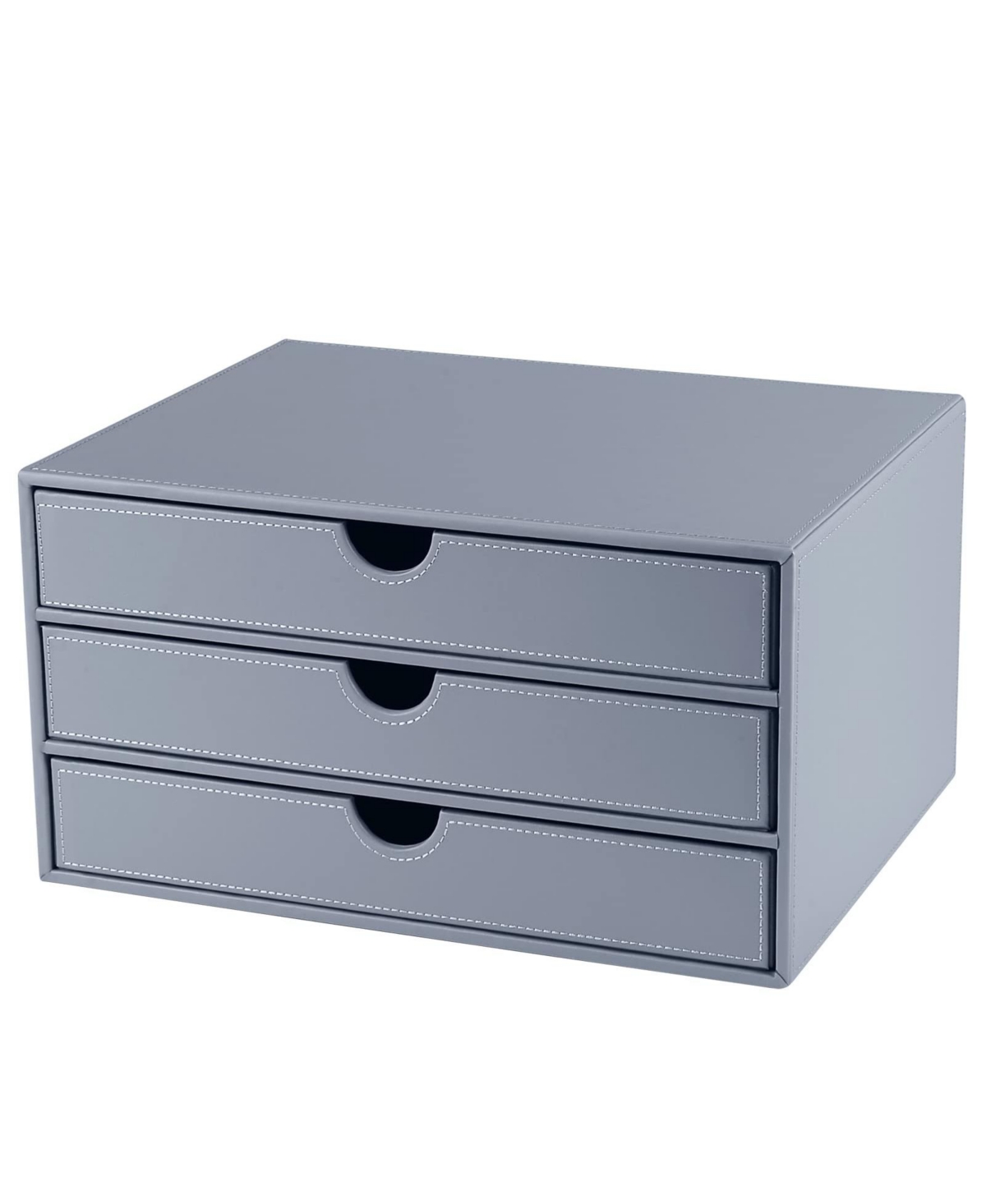 Click here for Danrong 3 Drawer Pu Leather Desktop Storage Box A4... prices