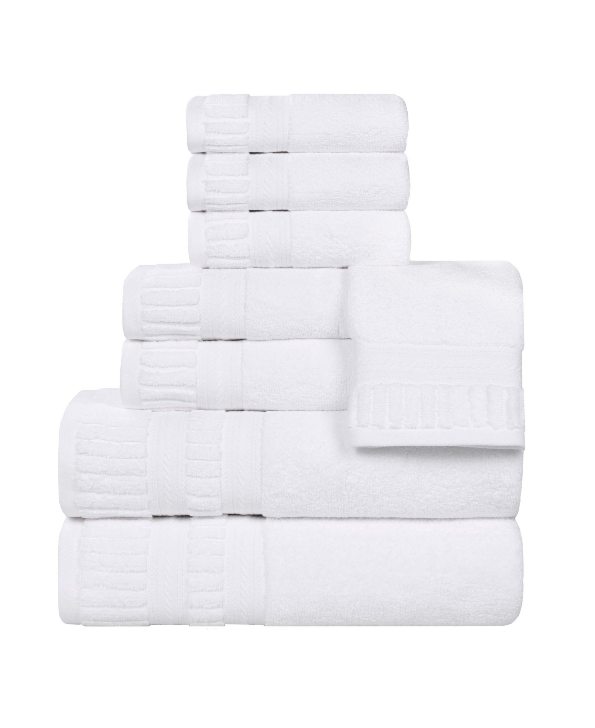 Click here for Superior Venice Cotton 8-Piece Towel Set - White prices
