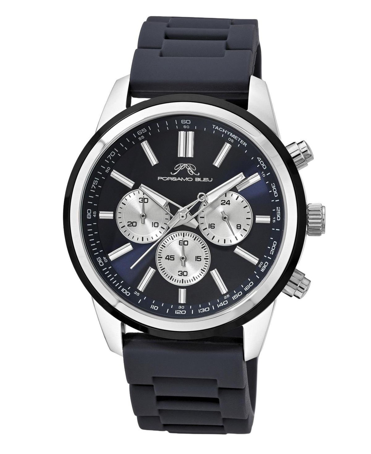 Click here for Porsamo Bleu Mens Logan Chronograph Blue Silicone... prices