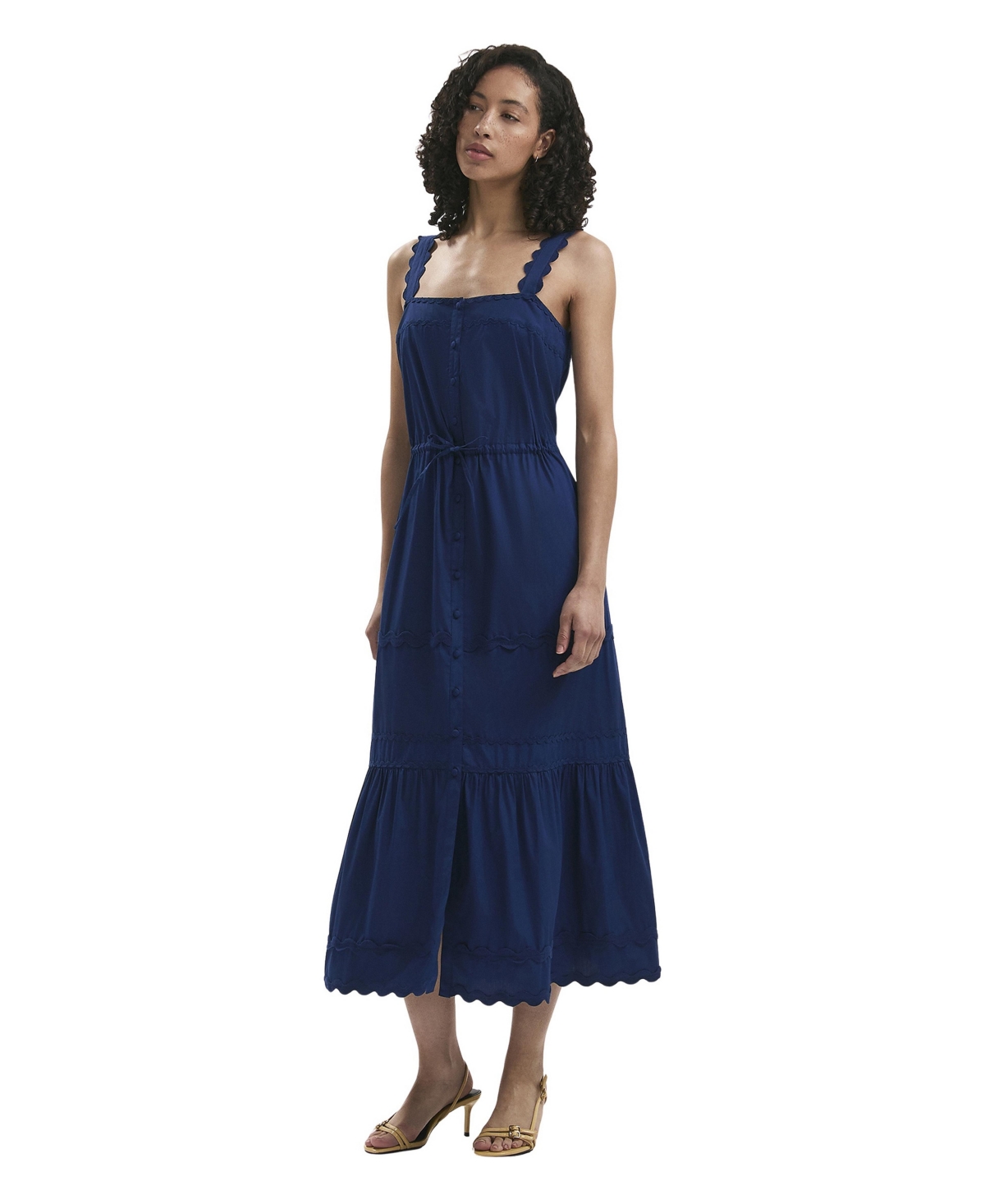 Click here for Finery London Womens Hallie Cotton Ric Rac Detail... prices