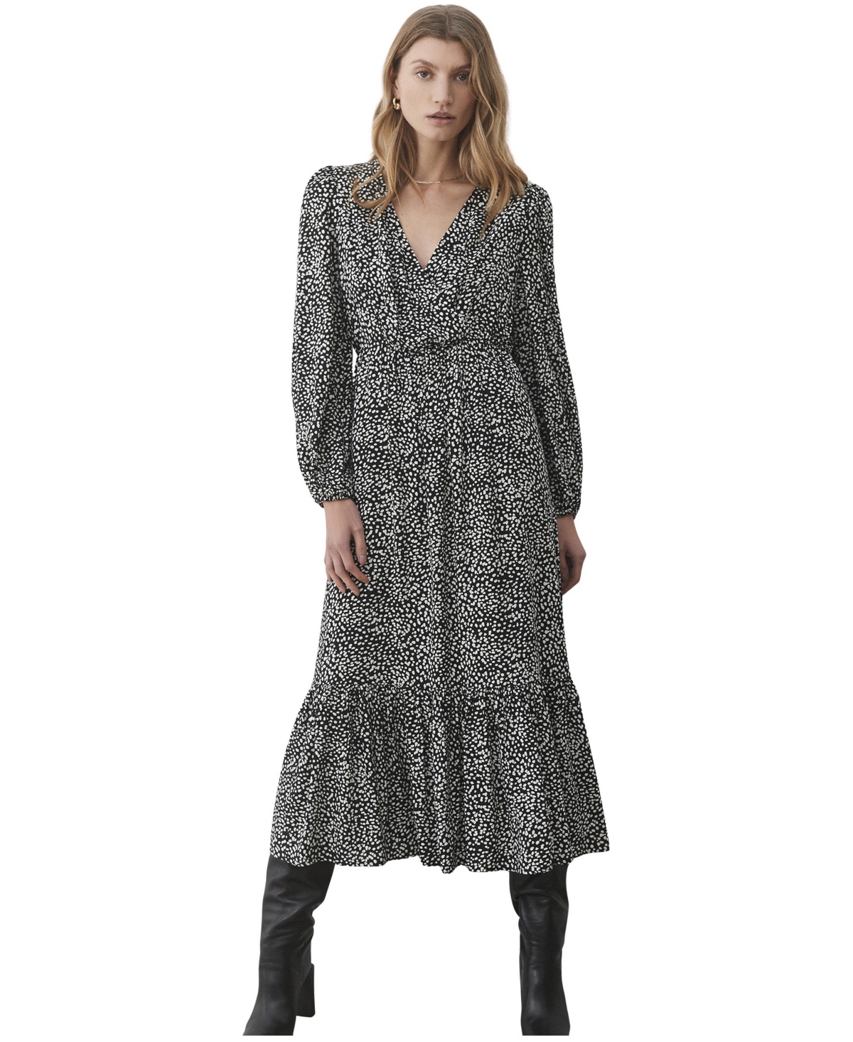 Click here for Finery London Womens Suzie Animal Print Midi Dress... prices