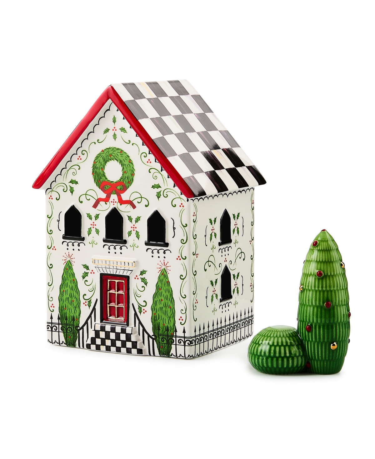 Click here for MacKenzie-Childs Holly Village Illuminated Ceramic... prices