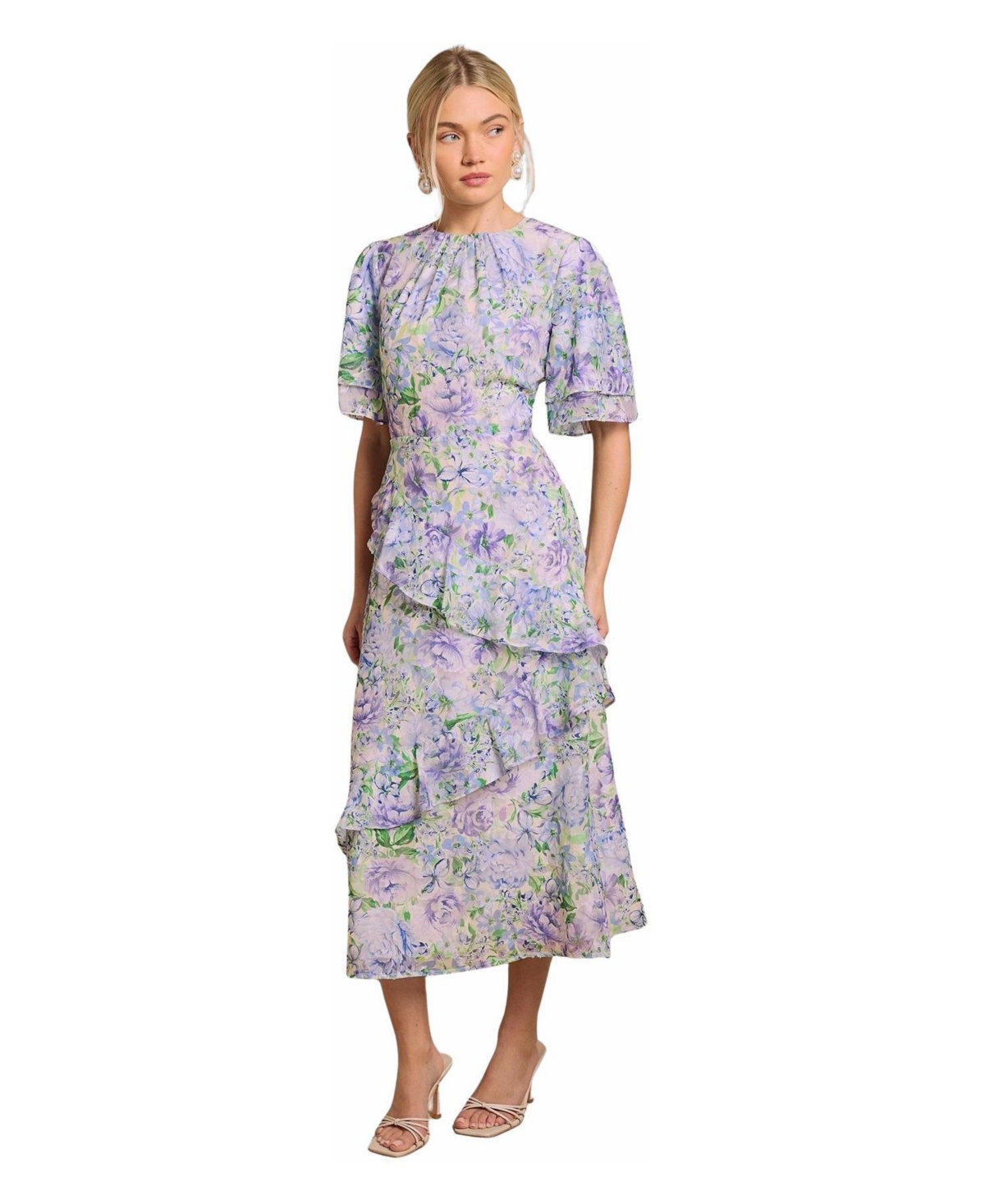 Click here for Oasis Womens Occasion Flora Jacquard Midi Dress -... prices