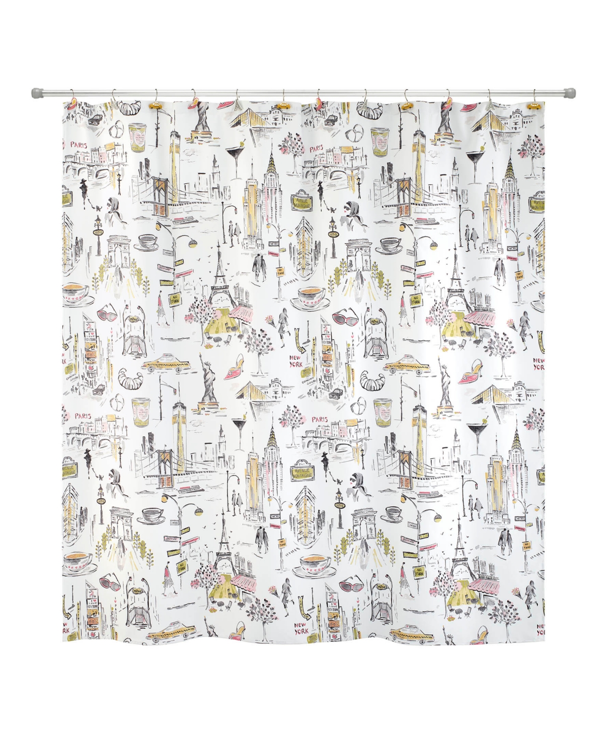 Click here for Nicole Miller City Girl Shower Curtain  72 x 72 -... prices