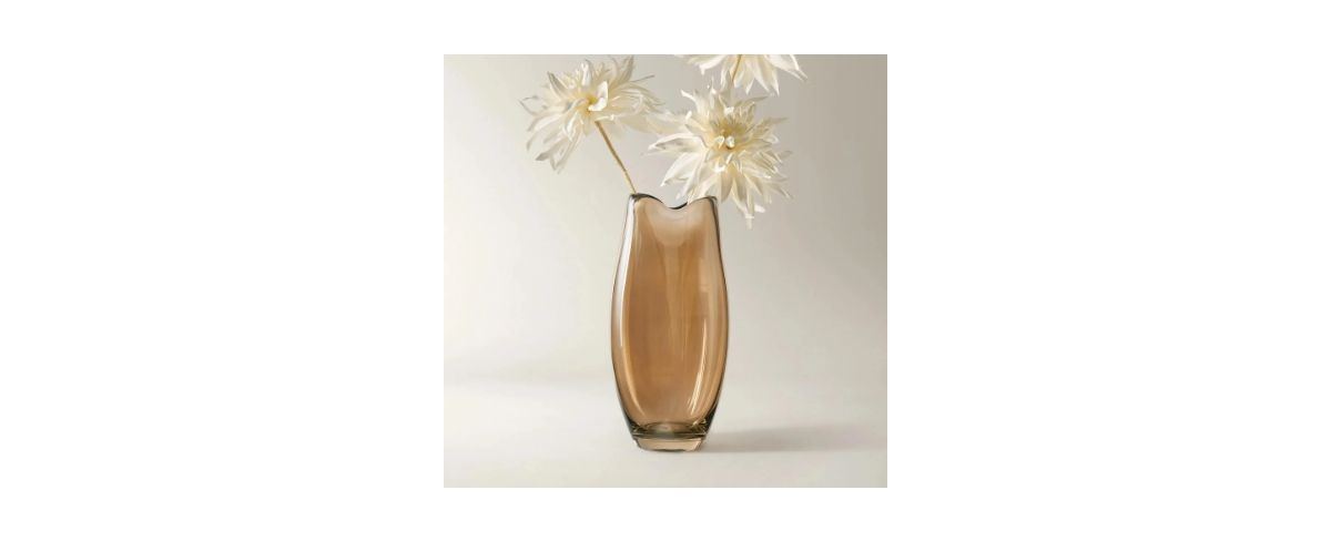 Click here for Z Gallerie Glow Glass Vase - Brown prices