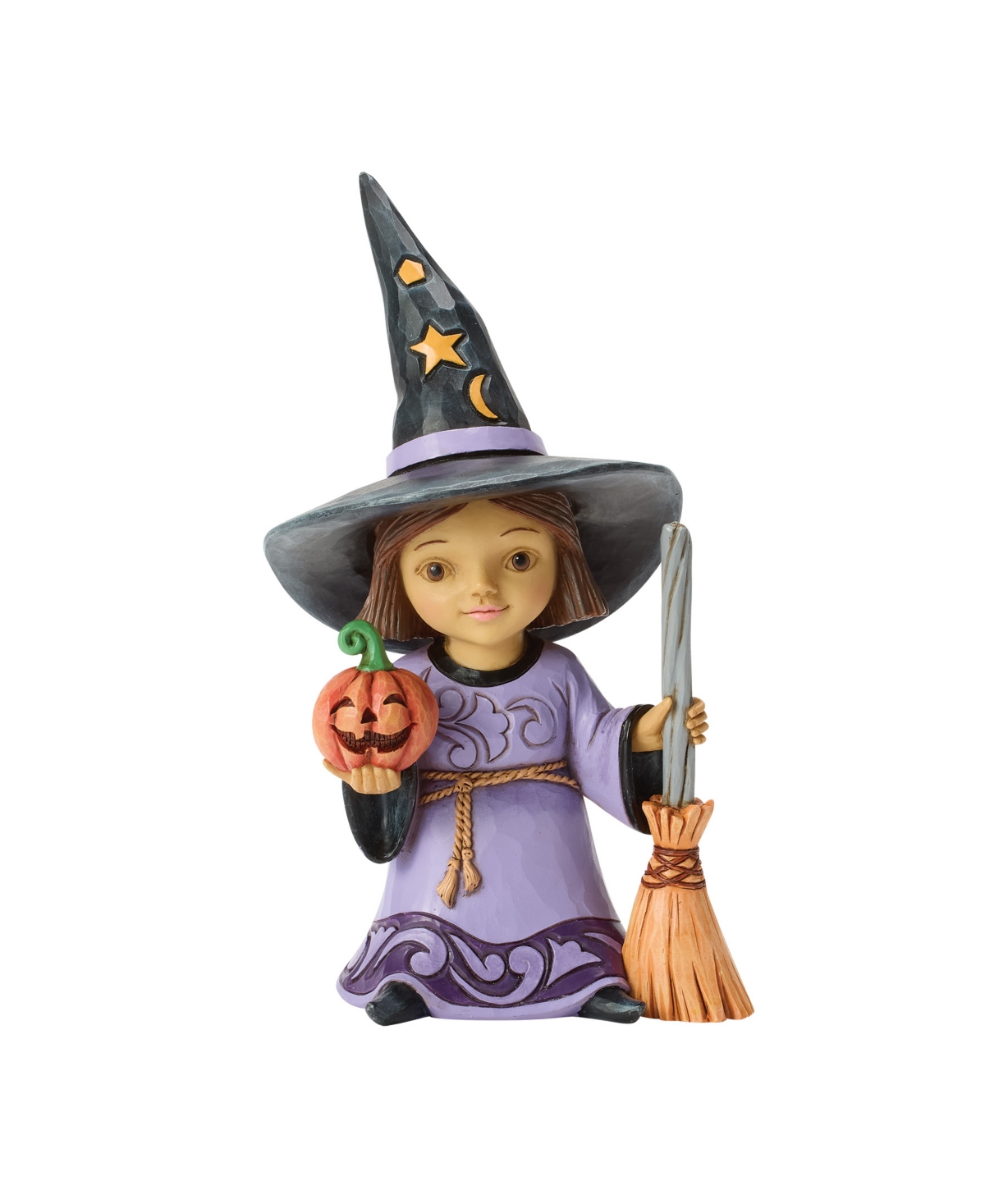 Click here for Jim Shore Halloween Witch with Broom Figurine - Mu... prices