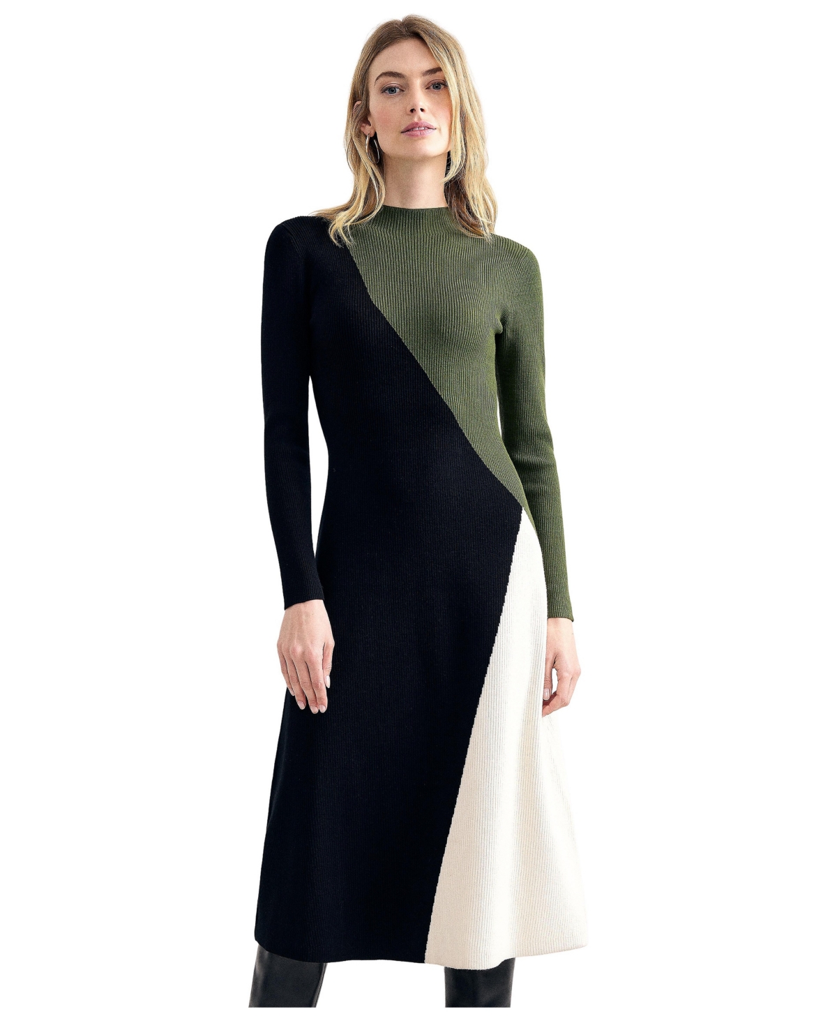 Click here for Phase Eight Womens Julie Ribbed-Knit Mock-Neck Mid... prices