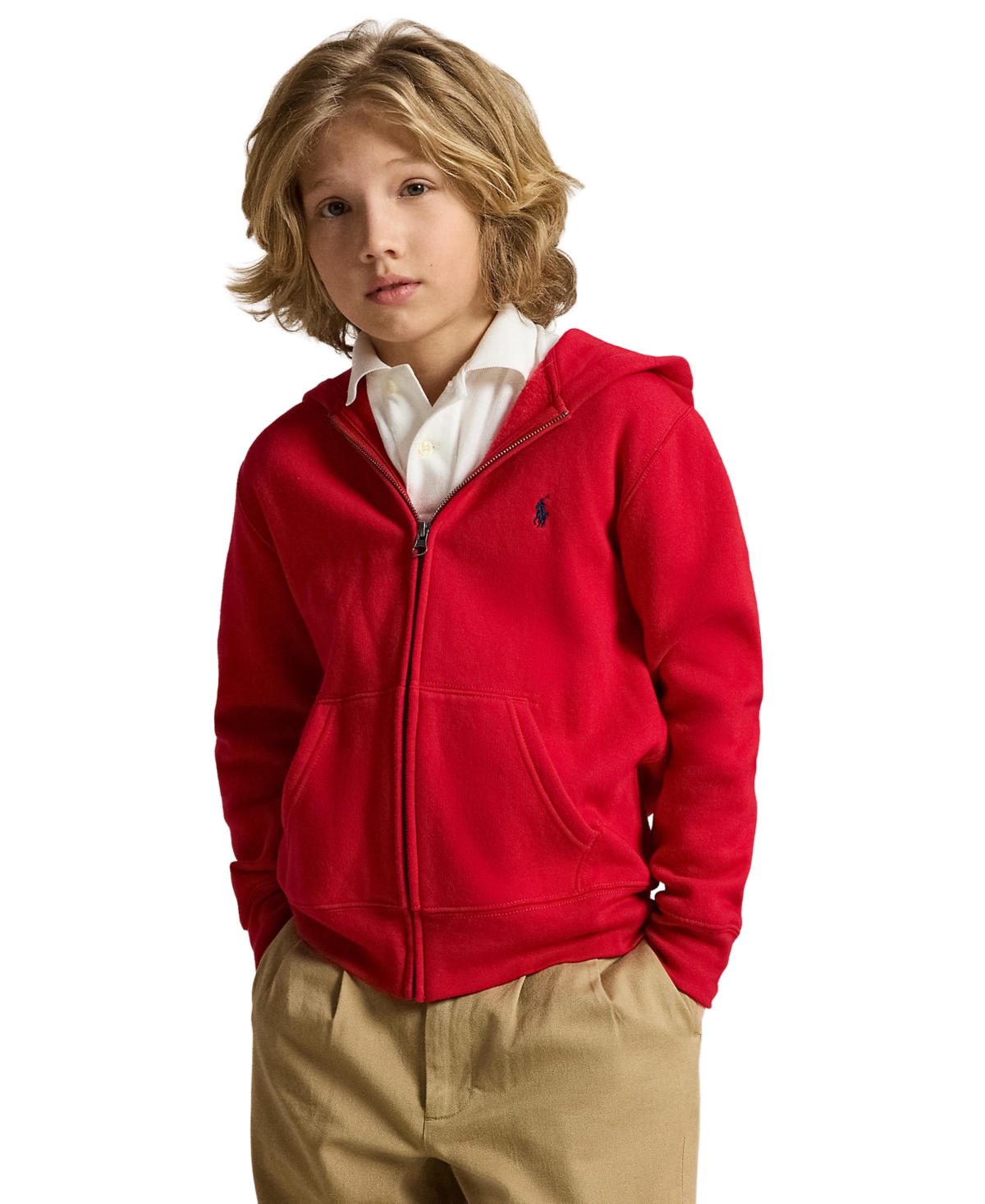 Click here for Polo Ralph Lauren Big Boys Cotton Fleece Zip Up Ho... prices