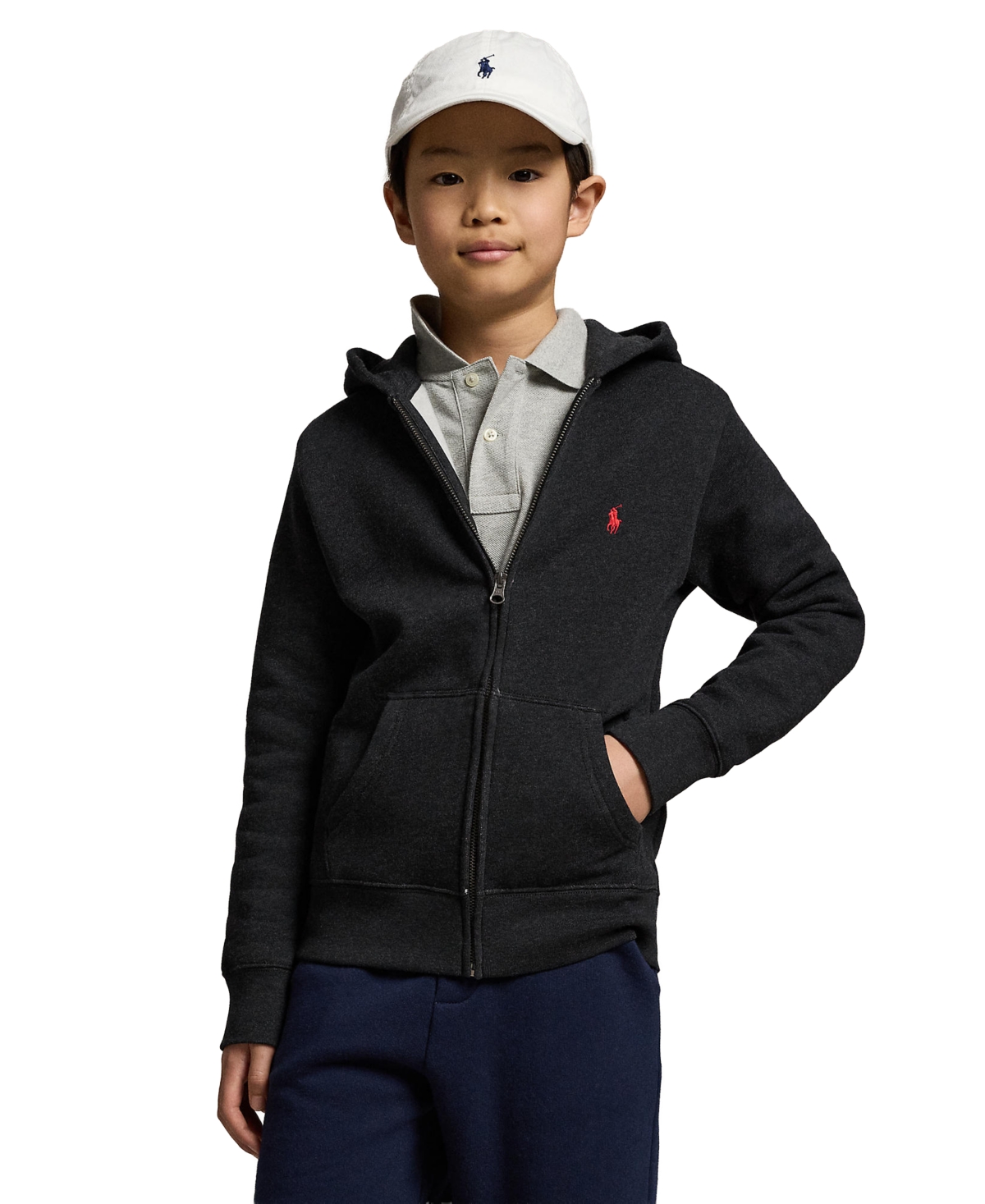 Click here for Polo Ralph Lauren Big Boys Cotton Fleece Zip Up Ho... prices