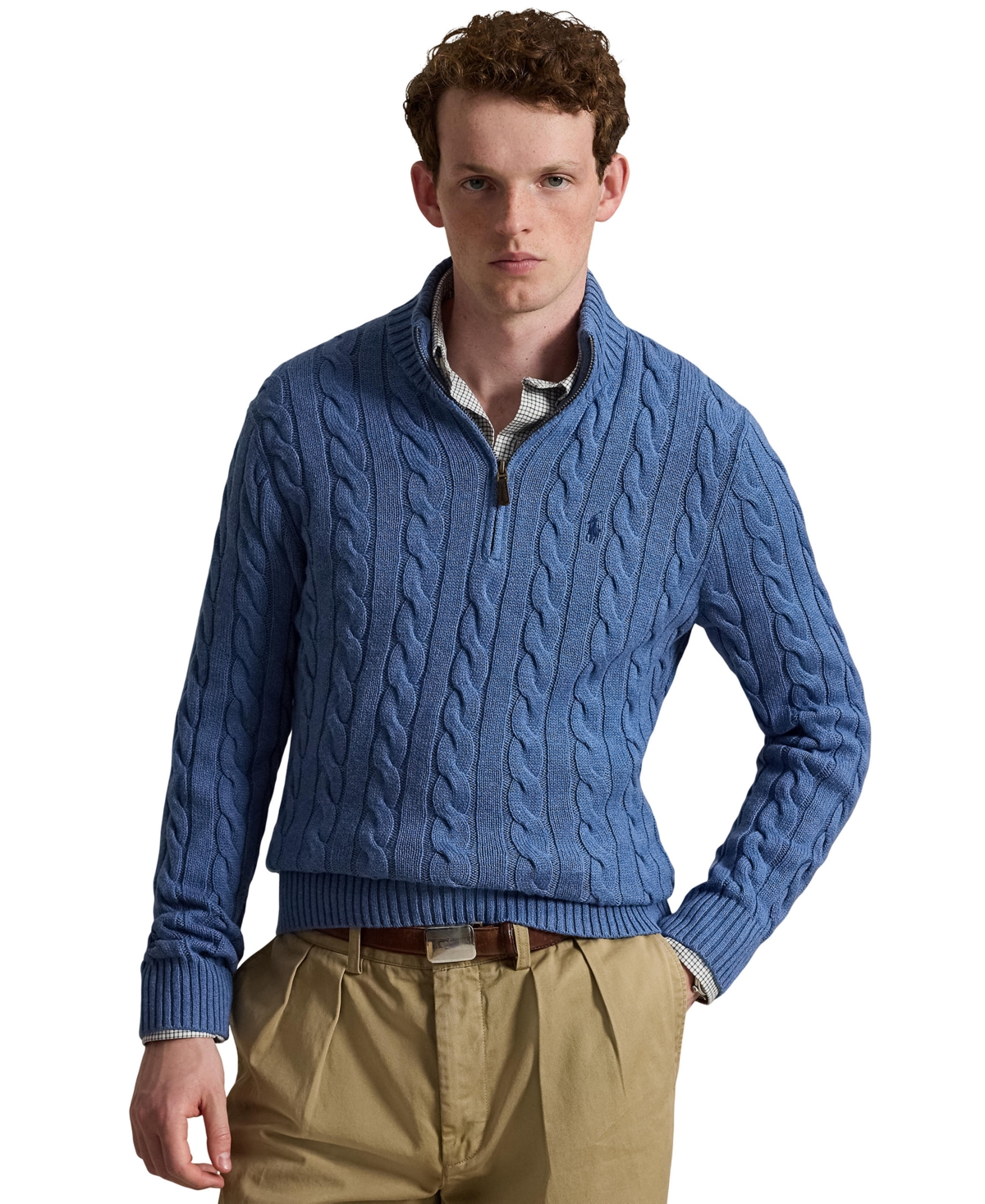 Click here for Polo Ralph Lauren Mens Cable-Knit Cotton Sweater -... prices