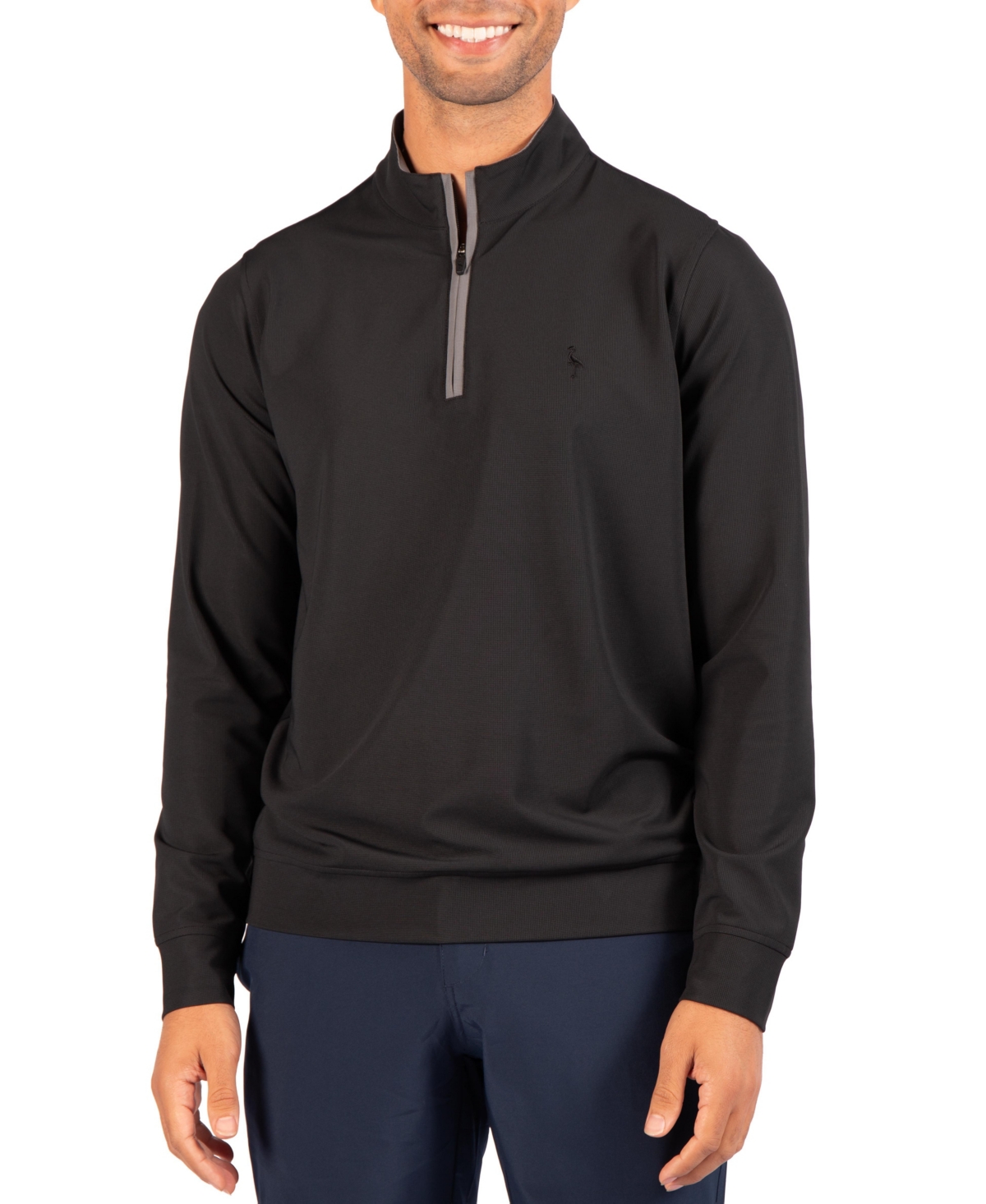 Click here for TailorByrd Mens Micro Grid Performance Quarter Zip... prices