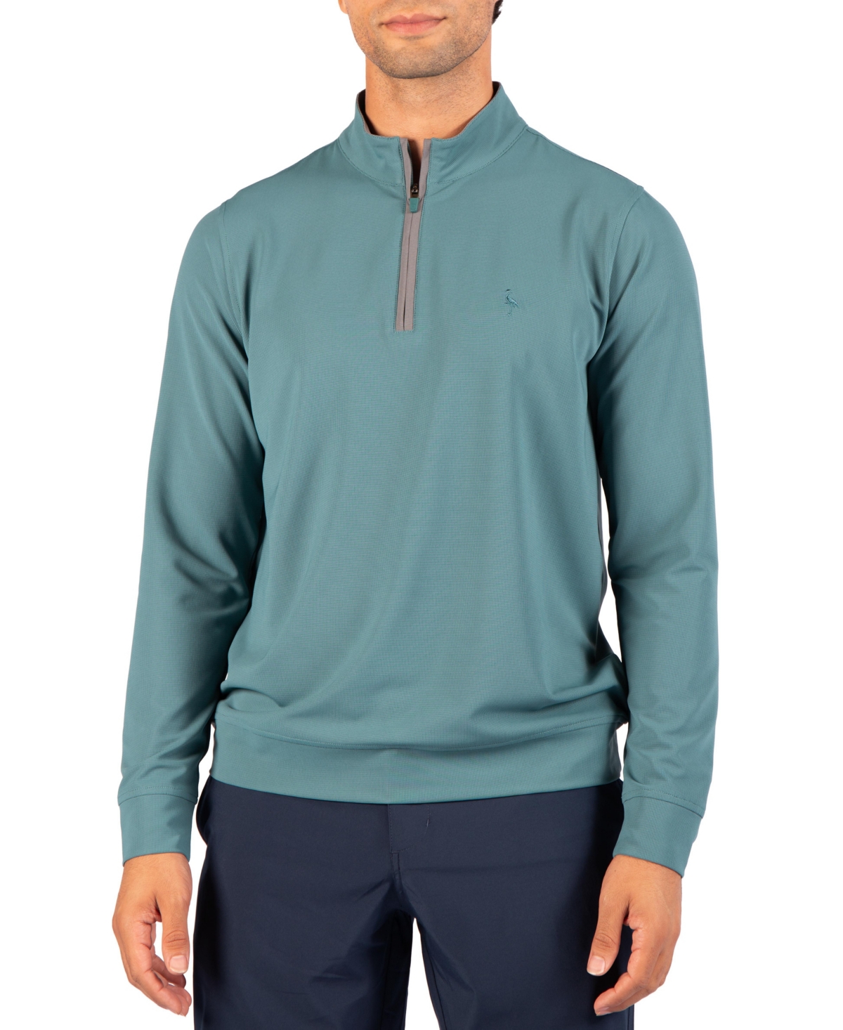 Click here for TailorByrd Mens Micro Grid Performance Quarter Zip... prices