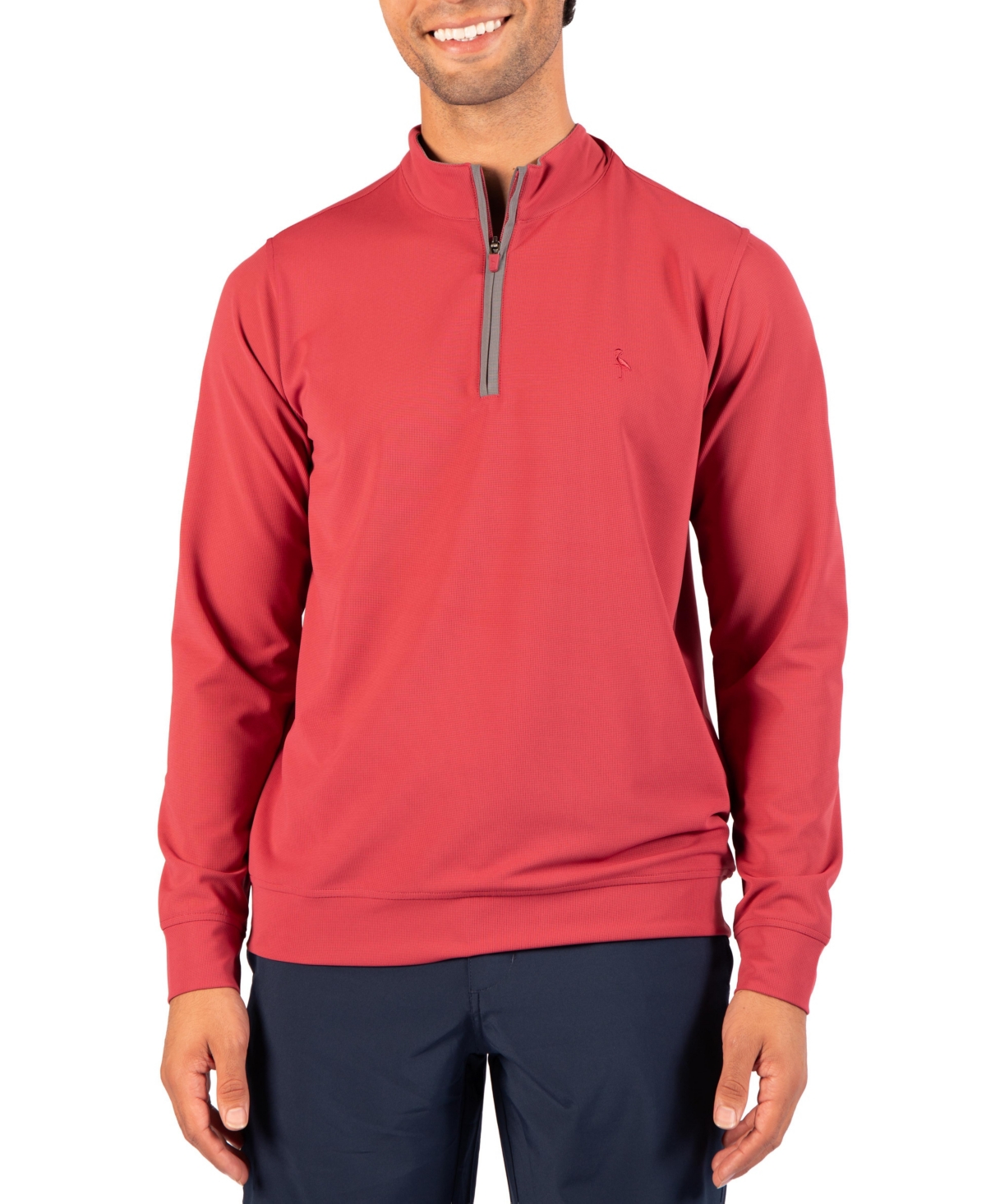 Click here for TailorByrd Mens Micro Grid Performance Quarter Zip... prices