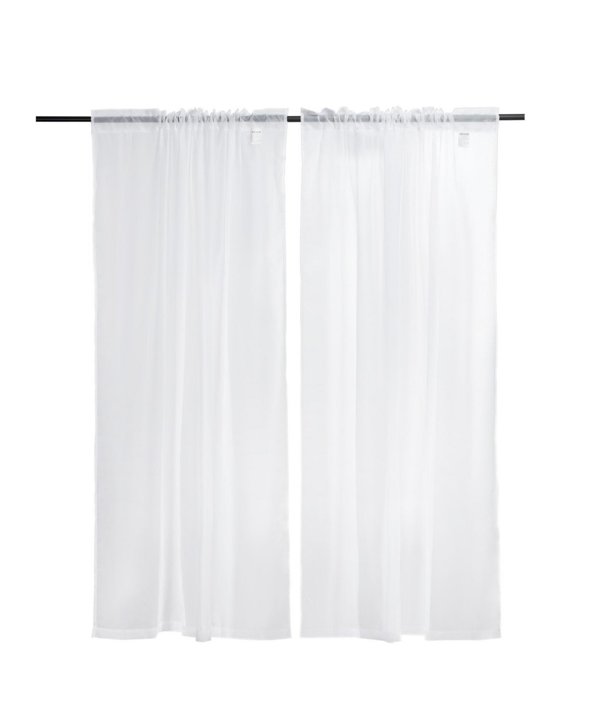 Click here for Slickblue Polyester Sheer Curtains 2 Panel Set  Wi... prices