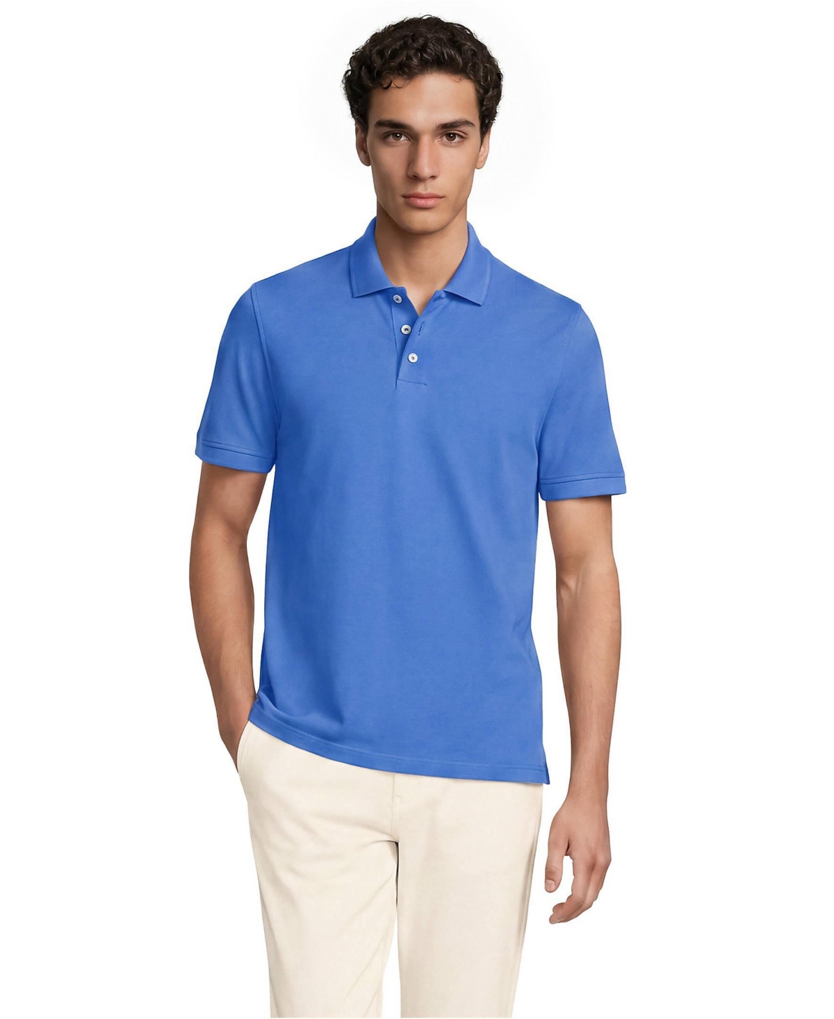 Click here for Lands End Mens Short Sleeve Performance Mesh Pique... prices