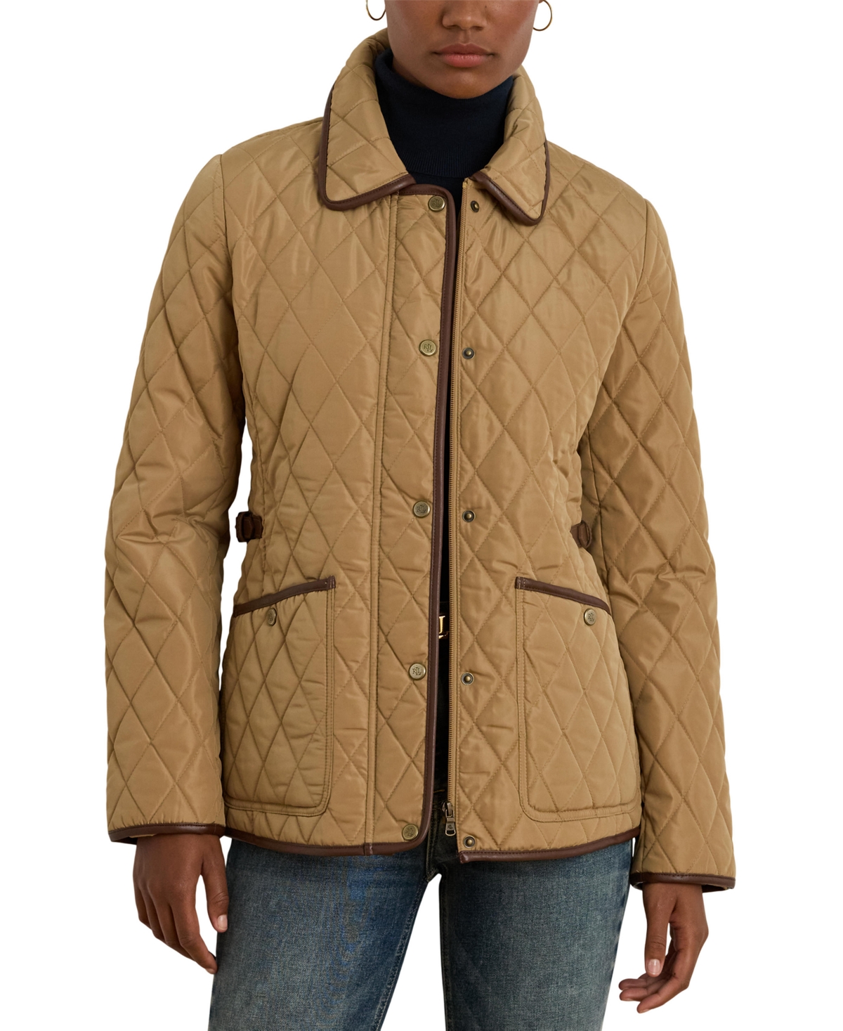 Click here for Lauren Ralph Lauren Petite Quilted Velboa-Lined Ja... prices