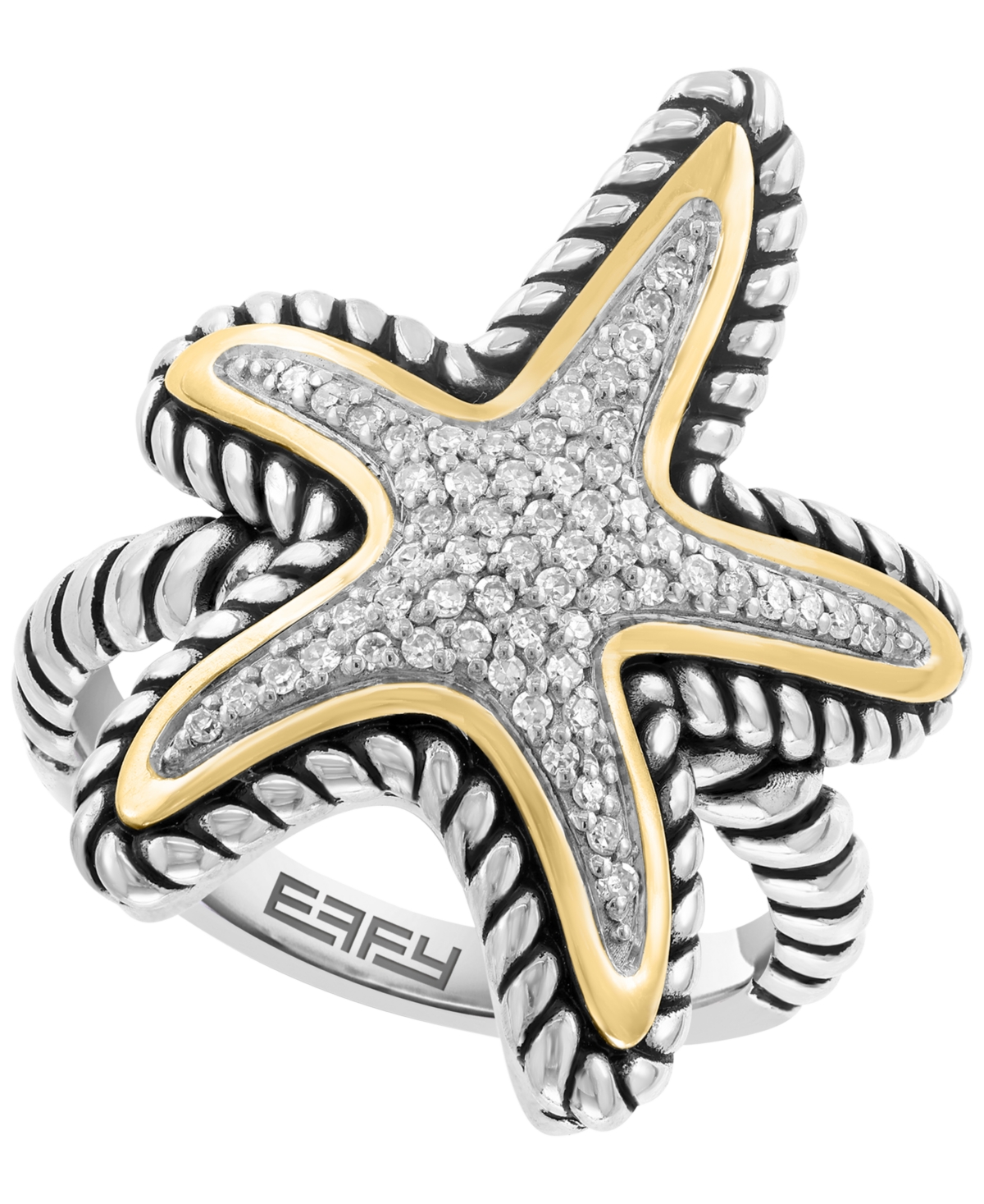 Click here for Effy Collection Diamond Ring (1/4 ct. t.w.) in Ste... prices