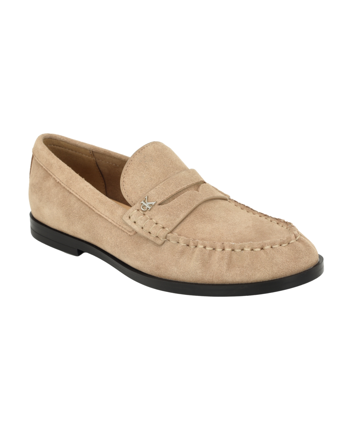 Click here for Calvin Klein Womens Maybell Penny Loafers - Taupe... prices