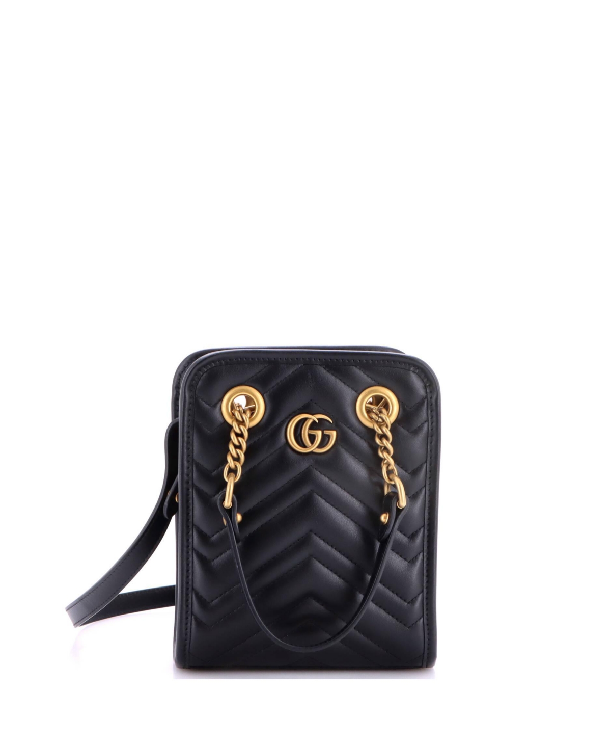 Click here for Pre-Owned Gucci Mini Gg Marmont Handle Crossbody B... prices