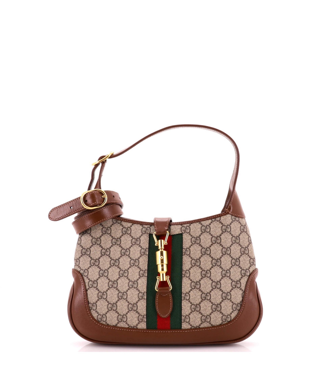 Click here for Pre-Owned Gucci Small Jackie 1961 Hobo Gg Coated C... prices