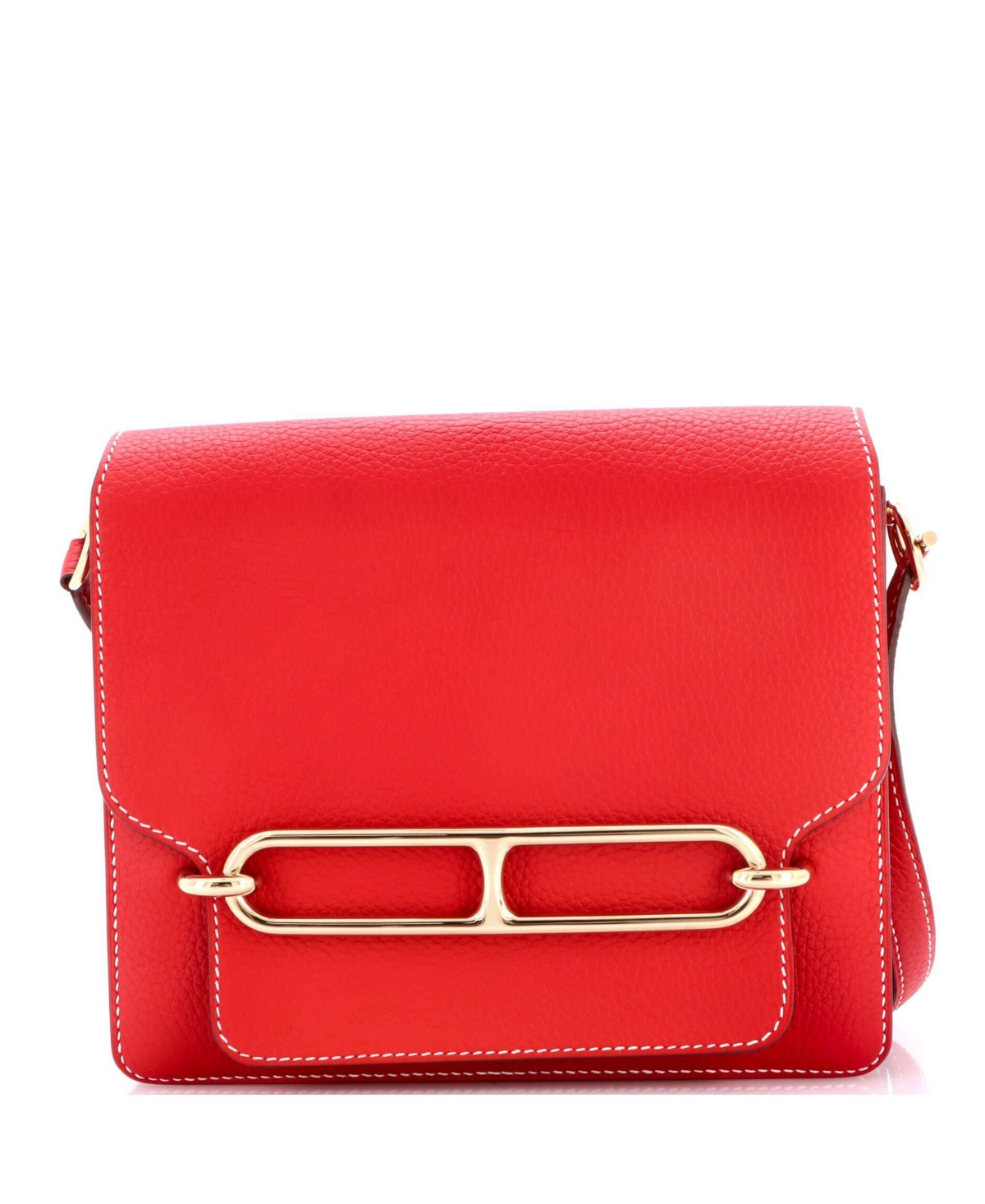 Click here for Pre-Owned Hermes 23 Roulis Bag Clemence - Red prices