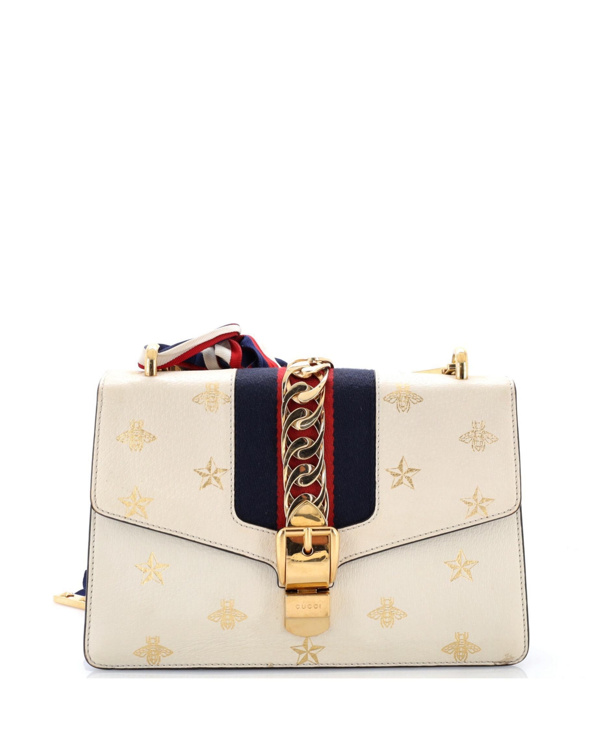 Click here for Pre-Owned Gucci Small Sylvie Shoulder Bag Printed... prices
