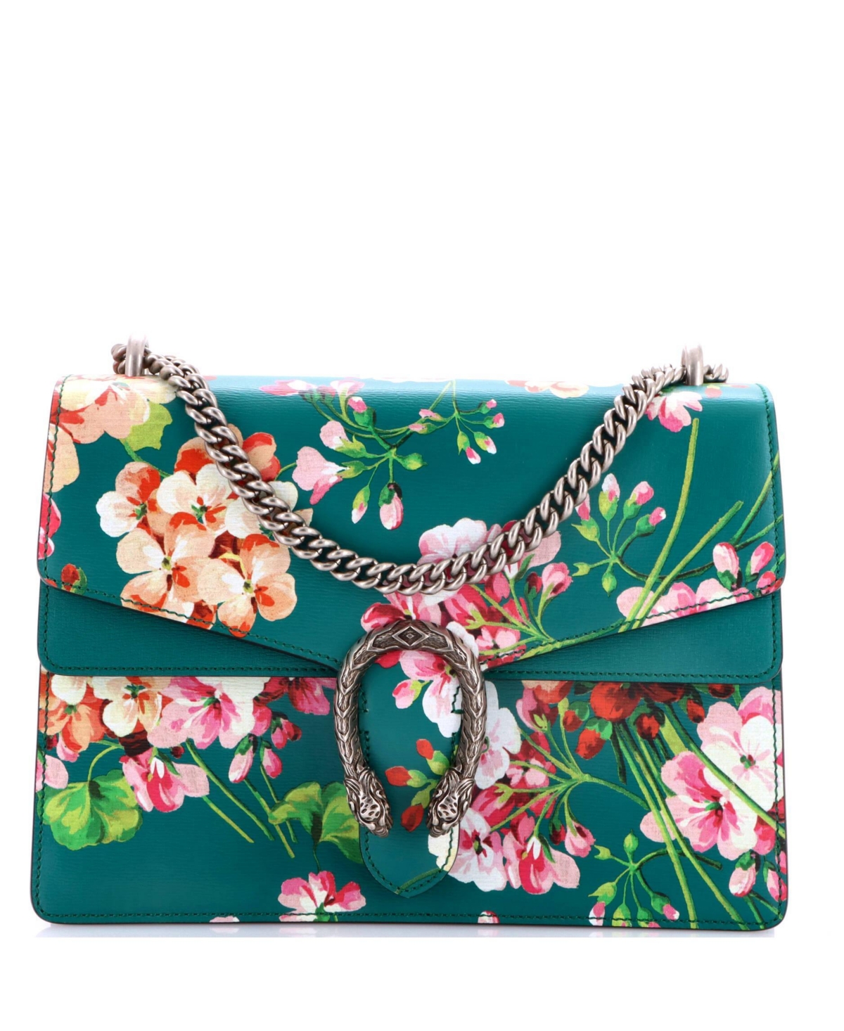 Click here for Pre-Owned Gucci Medium Dionysus Bag Blooms Print L... prices