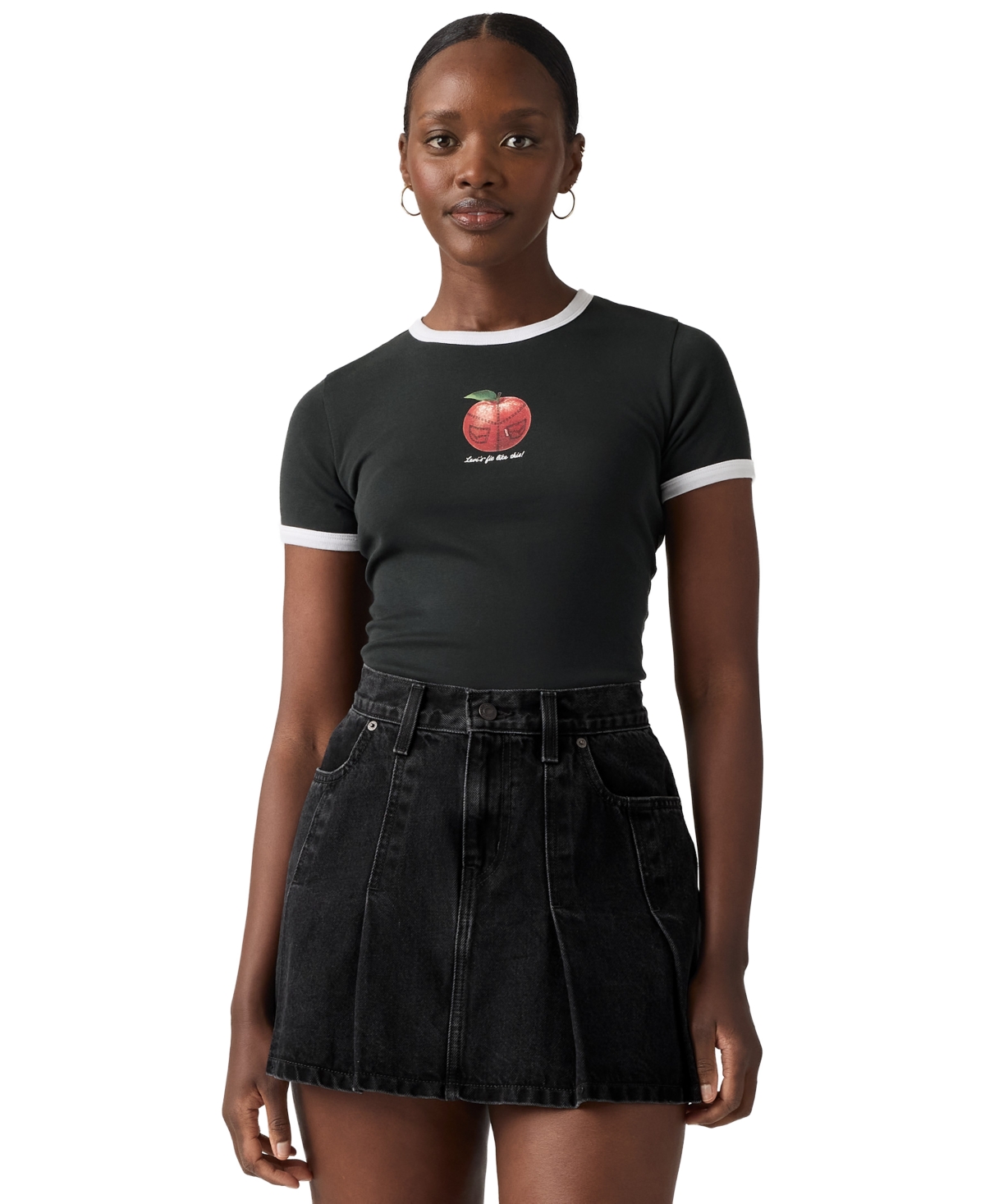 Click here for Levis Womens Graphic Ringer Rickie T-Shirt - Archi... prices