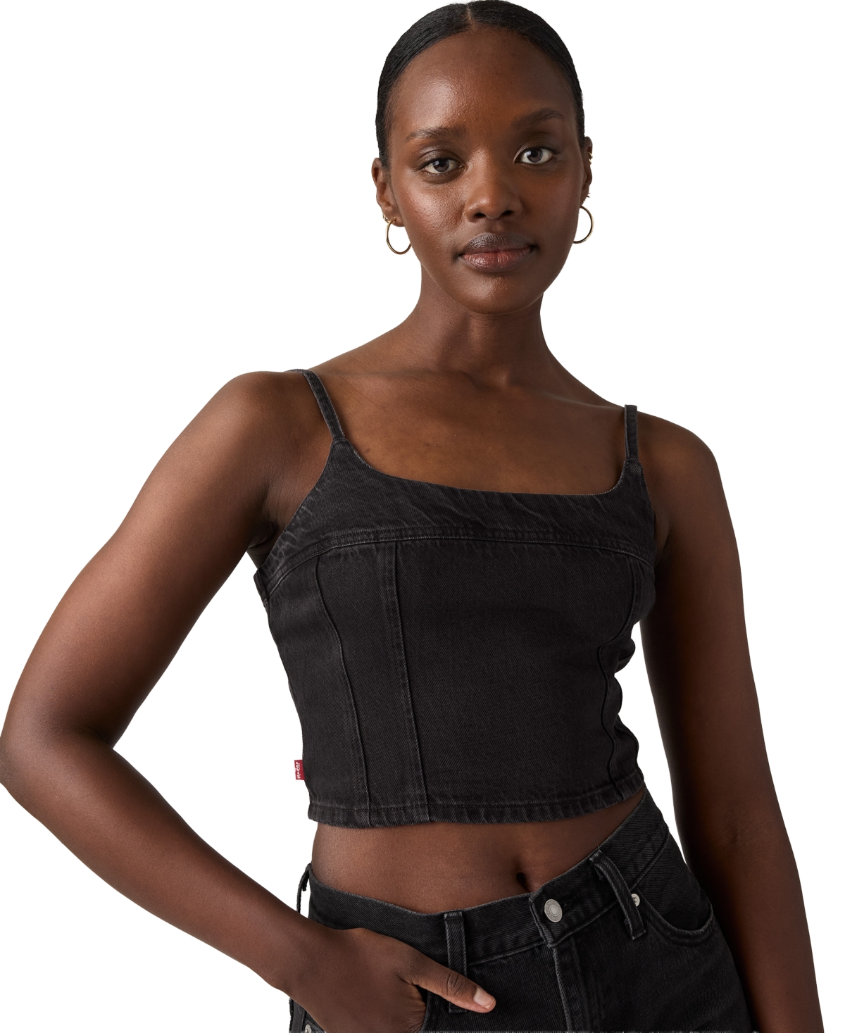 Click here for Levis Premium Womens Jadine Denim Tank Top - First... prices