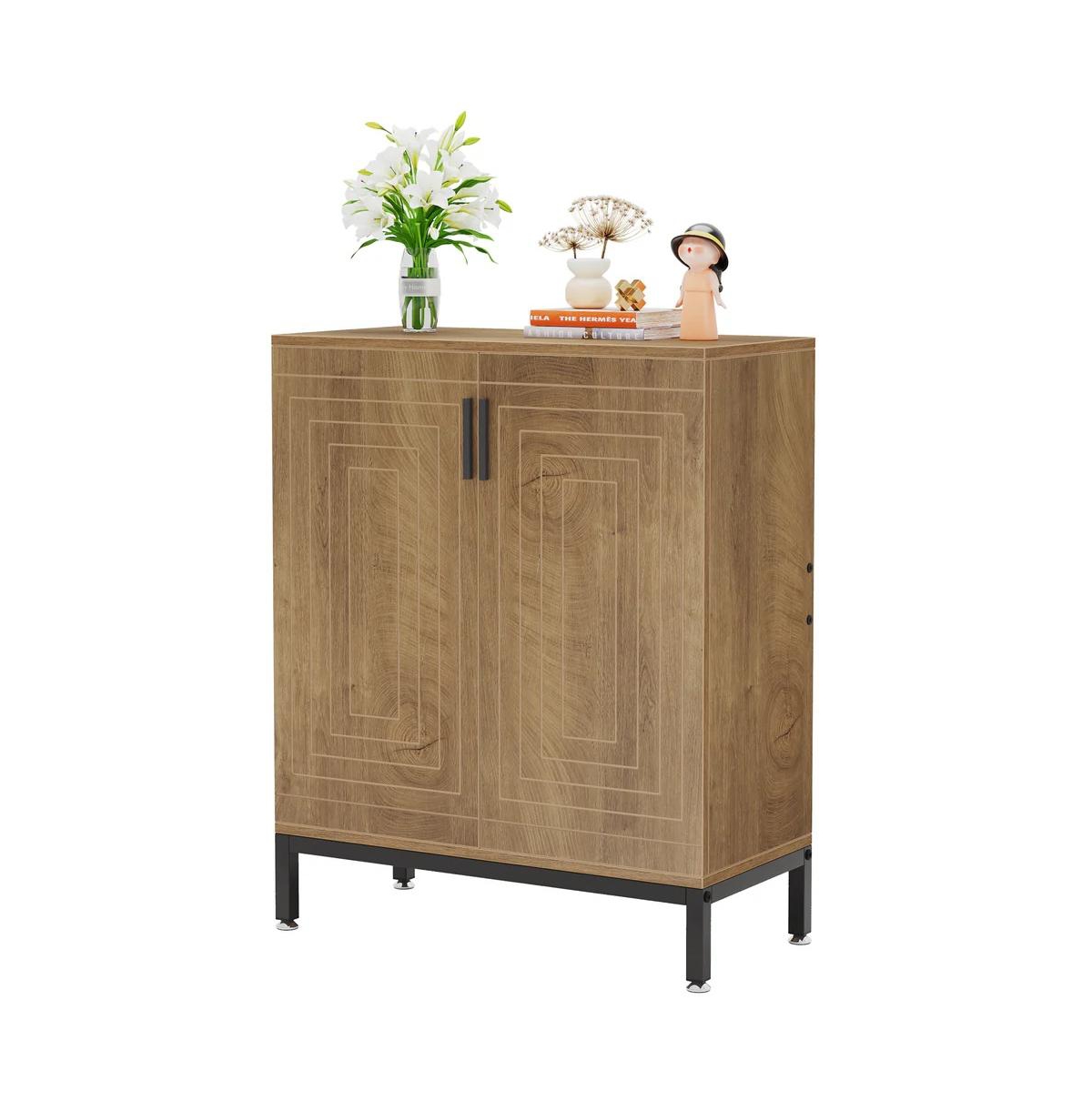 Click here for Slickblue Engineered Wood Shoe Cabinet with 2 Fron... prices