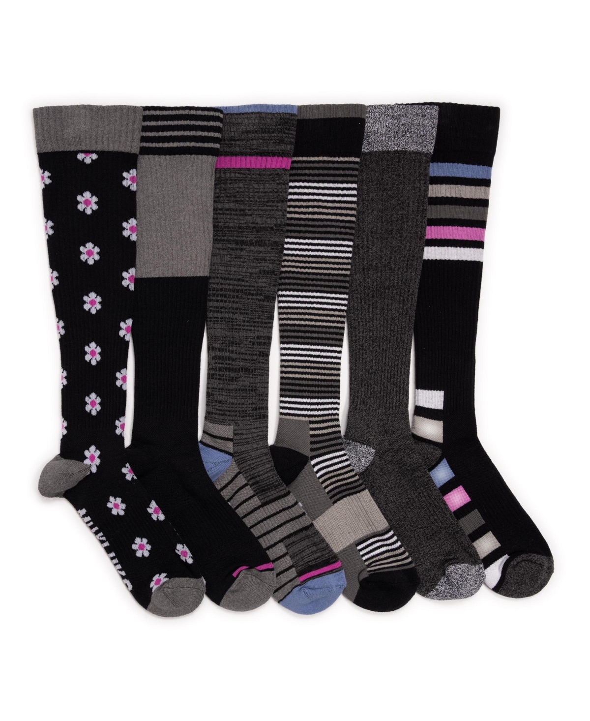 Click here for Muk Luks Womens 6 Pair Pack Compression Knee High... prices