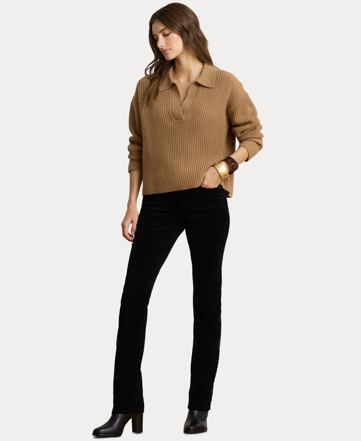 Click here for Lauren Ralph Lauren Womens Mid-Rise Slim-Straight... prices