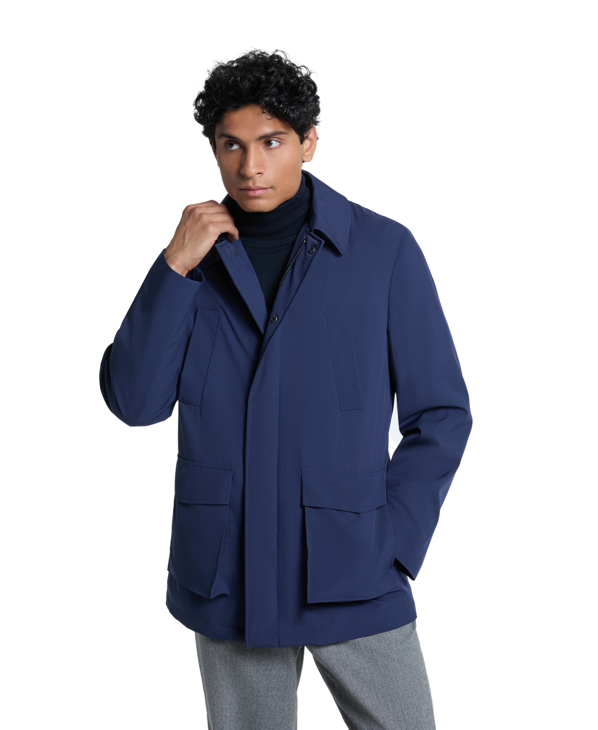 Click here for Ted by Ted Baker Mens Short Modern-Fit Rain Jacket... prices