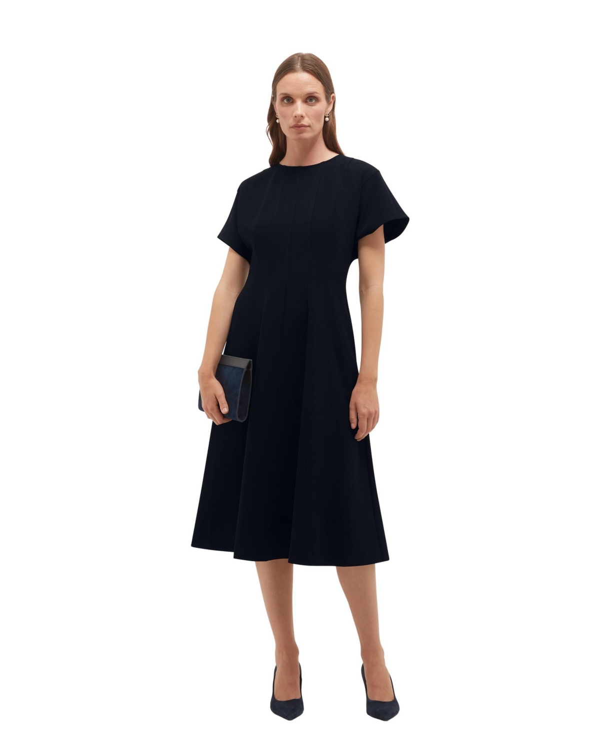 Click here for Hobbs London Womens Vespa Dress - Navy prices