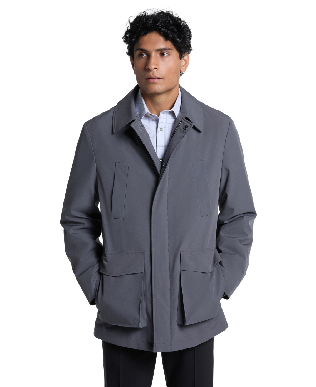Click here for Ted by Ted Baker Mens Short Modern-Fit Rain Jacket... prices