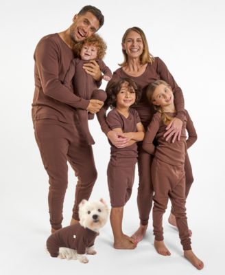 Click here for Leveret Matching Family Solid Brown Cotton Pajamas prices