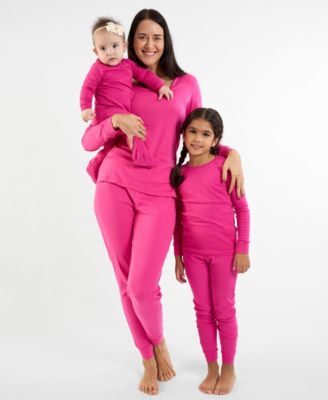 Click here for Leveret Matching Mommy Me Solid Hot Pink Cotton Pa... prices