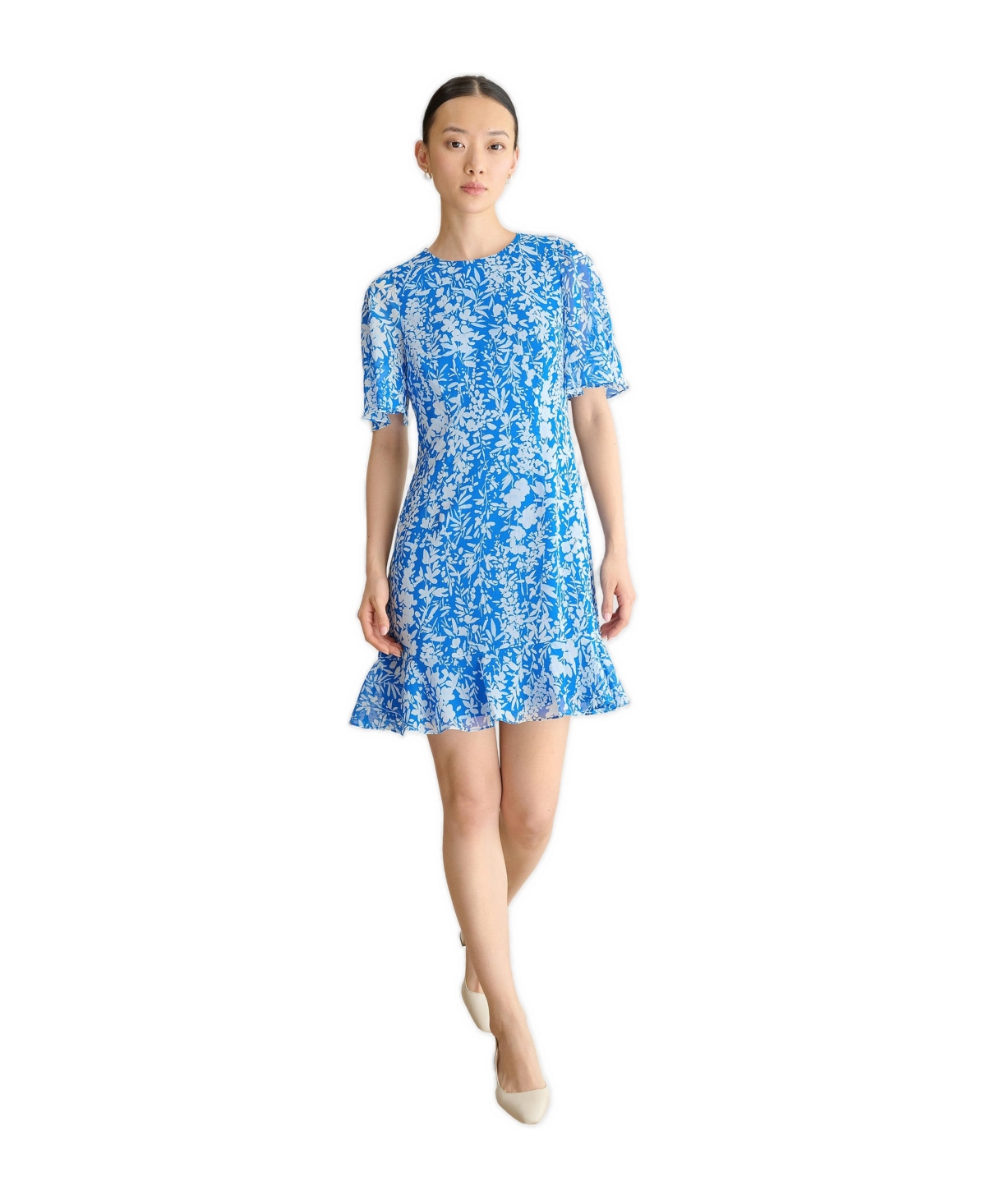 Click here for Hobbs London Womens Iona Floral Print Mini Dress -... prices