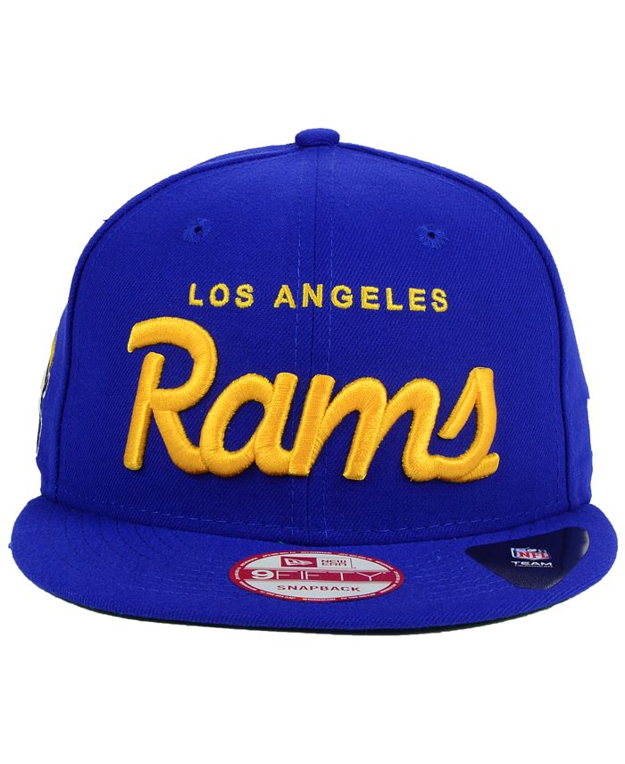 New Era Los Angeles Rams LIDS 20th Anniversary Script 9FIFTY Snapback ...