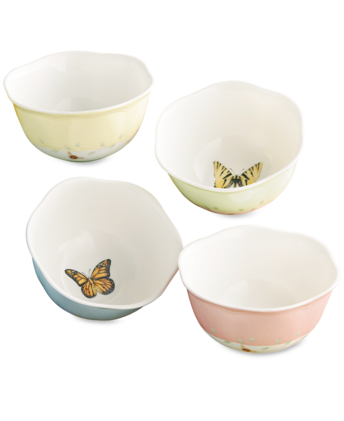 Click here for Lenox Butterfly Meadow Dessert Bowls  Set of 4 prices