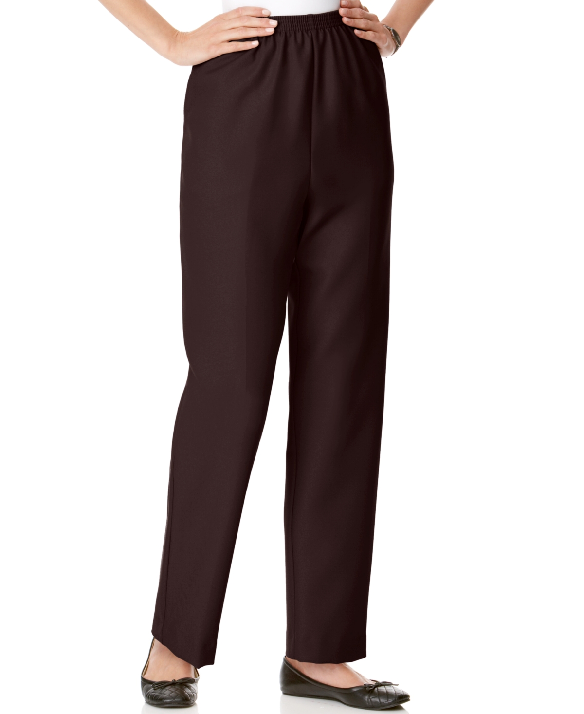 Click here for Womens Alfred Dunner Classics Pull On Casual Pants... prices