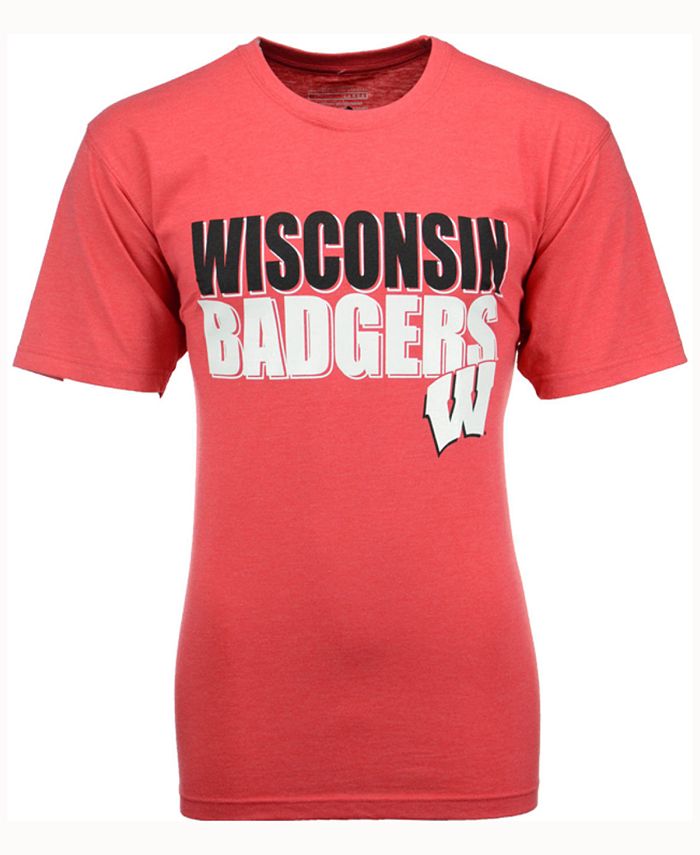 Colosseum Men's Wisconsin Badgers Wordmark Stack T-Shirt & Reviews ...
