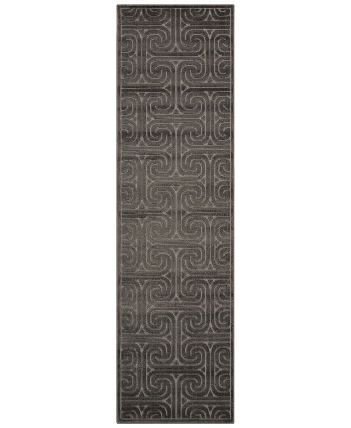 Kelly Ripa Home CLOSEOUT! Interlock KRH20 Dark Grey 2'3'' x 8' Runner ...