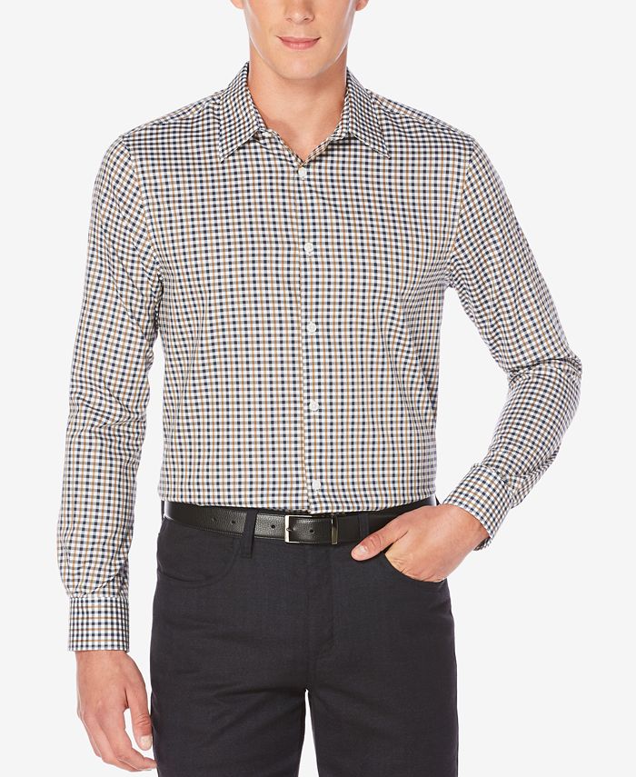 Perry Ellis Men's Multi-Check Non-Iron Shirt - Macy's