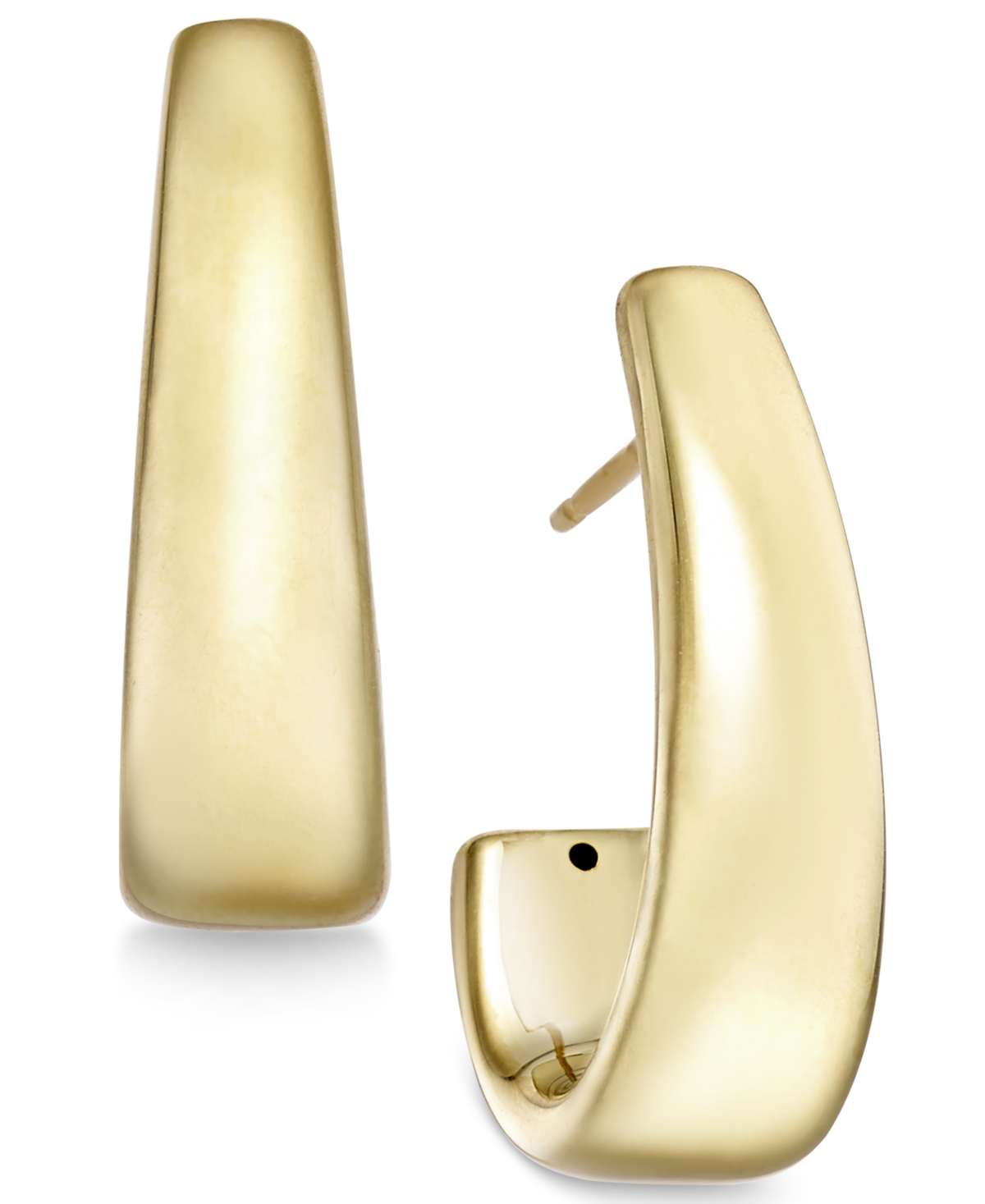 Click here for J-Hoop Earrings in 14k Gold - Yellow Gold prices